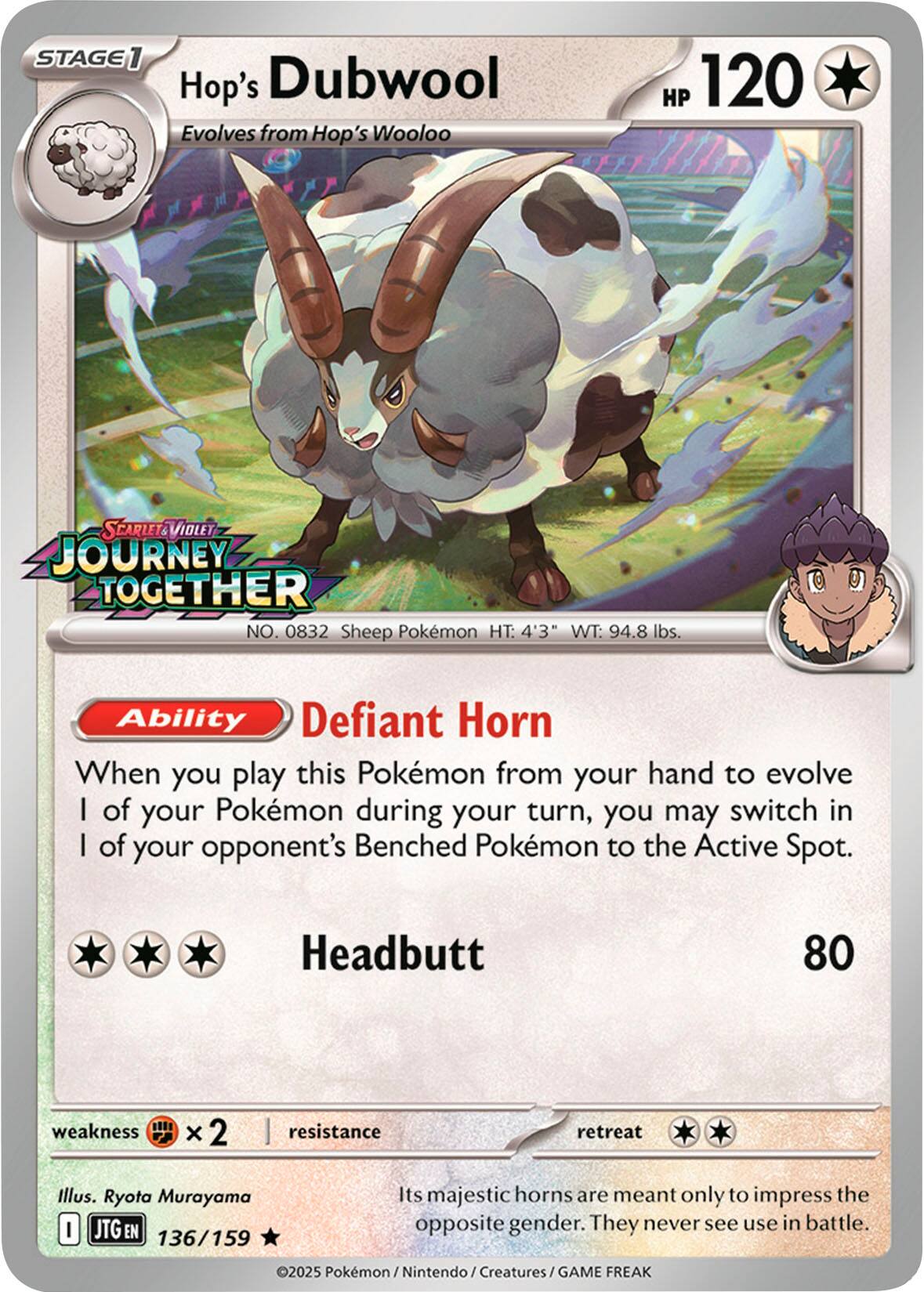 Pokémon TCG: SV09 Promo Card (Hop's Dubwool) 80-10093-101 - Best Buy