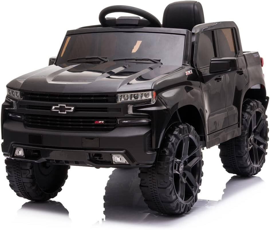 Acekool 12V Kids Ride On Truck, Electric Silverado Trail Boss, Remote ...