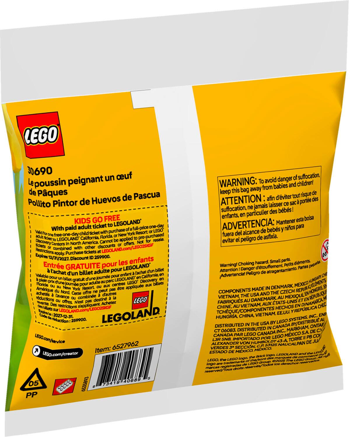 LEGO Creator Easter Egg Chick Painting Fun Building Kit 30690 6527962 ...