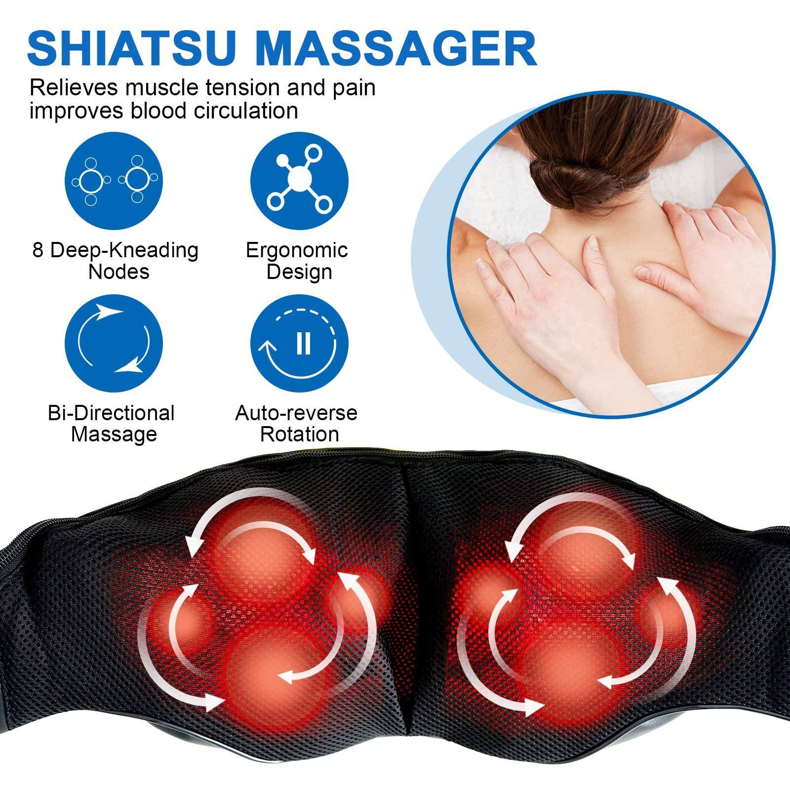 The Best Inks Neck and Shoulder with Heat Shiatsu Massage Pillow 3D ...