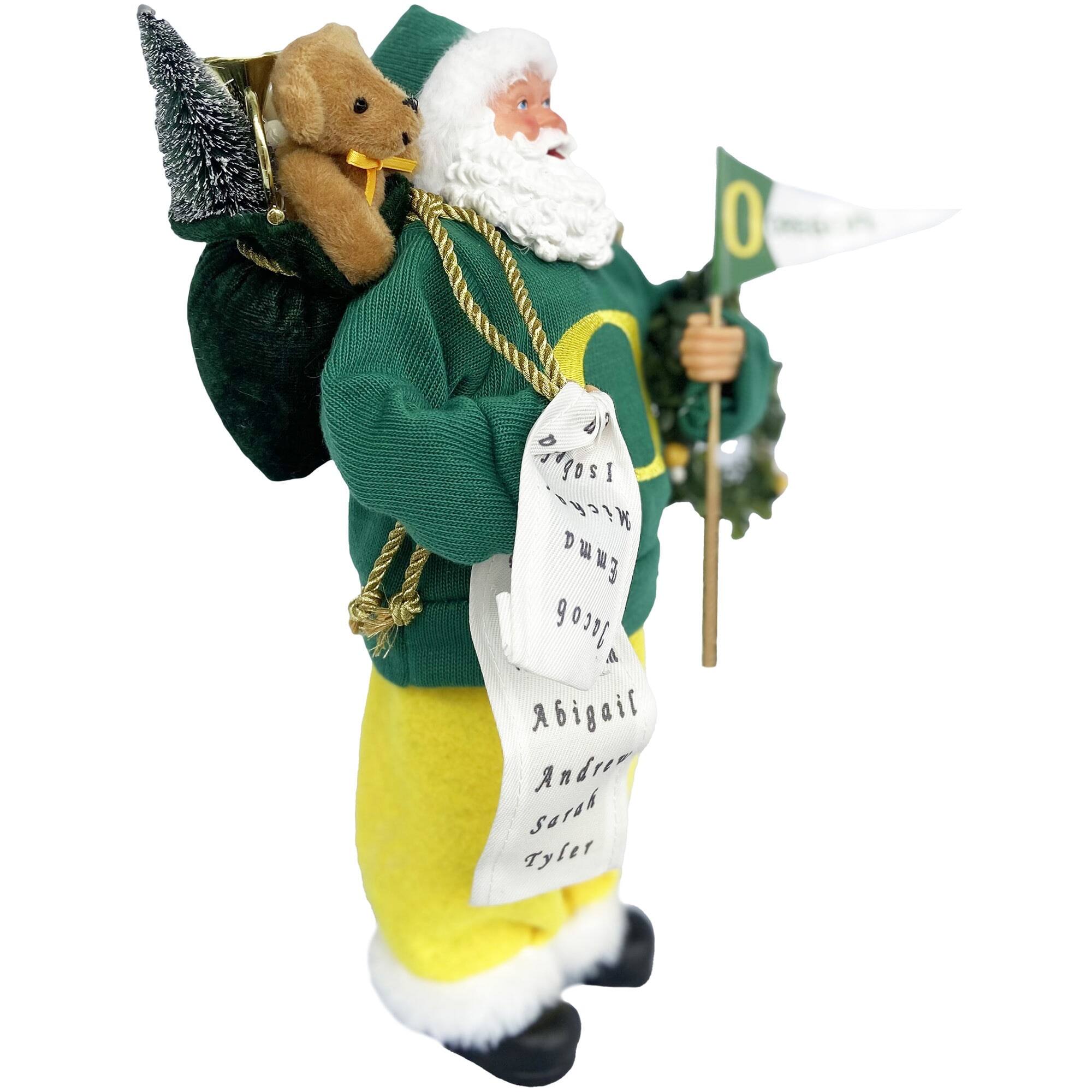 Santa's Workshop Oregon Ducks 12" Santa Figure Green 203342766 - Best Buy