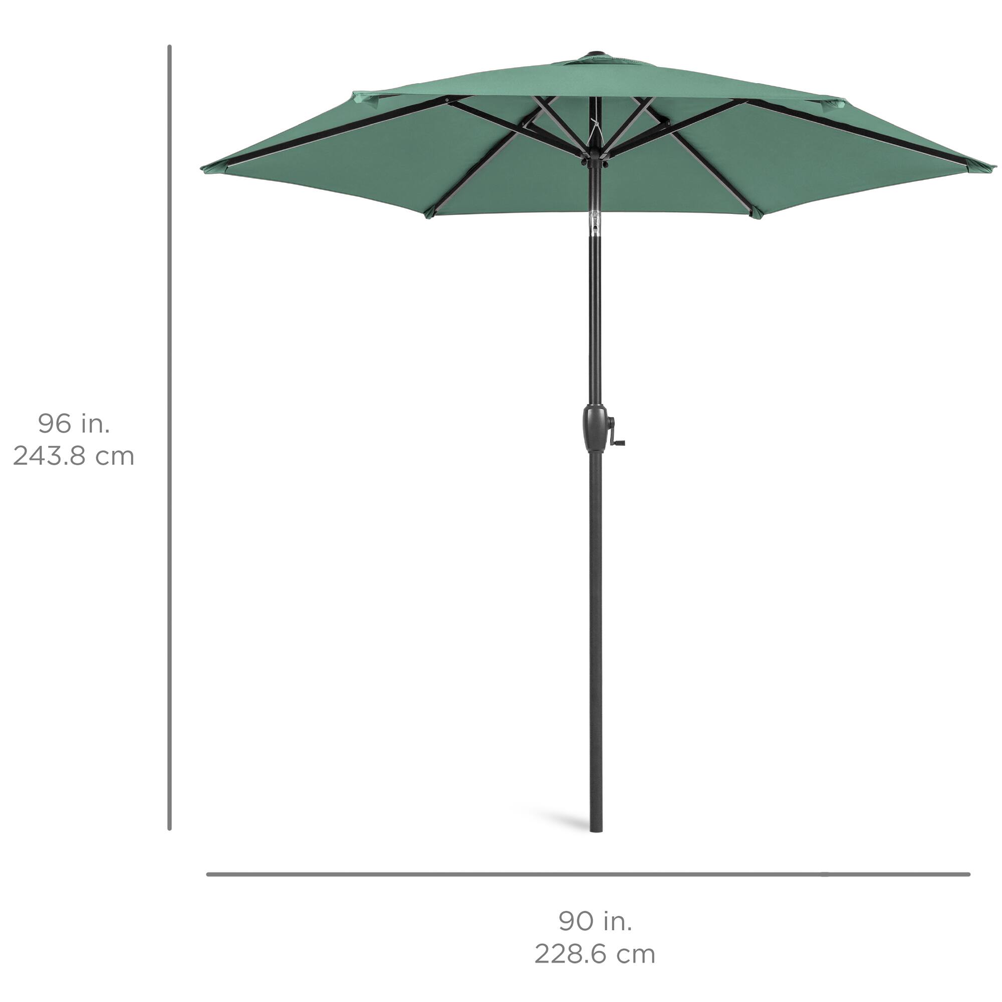 Best Choice Products 7.5ft Heavy Duty Outdoor Market Patio Umbrella w ...
