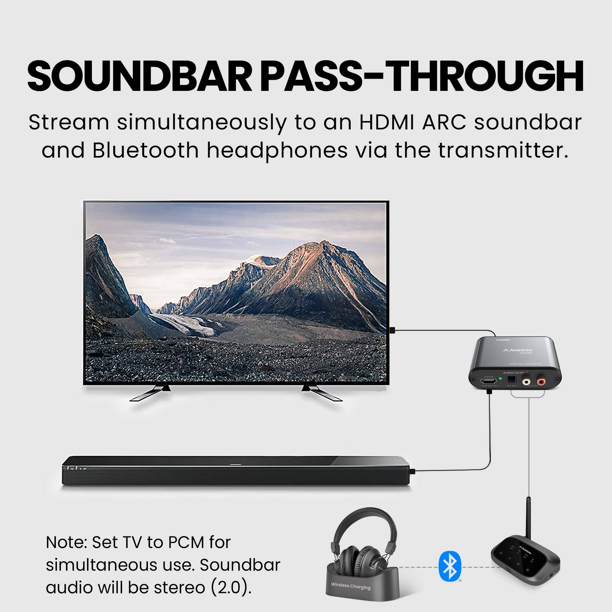 Avantree HAX06 – HDMI ARC Audio Extractor with Passthrough for TV ...