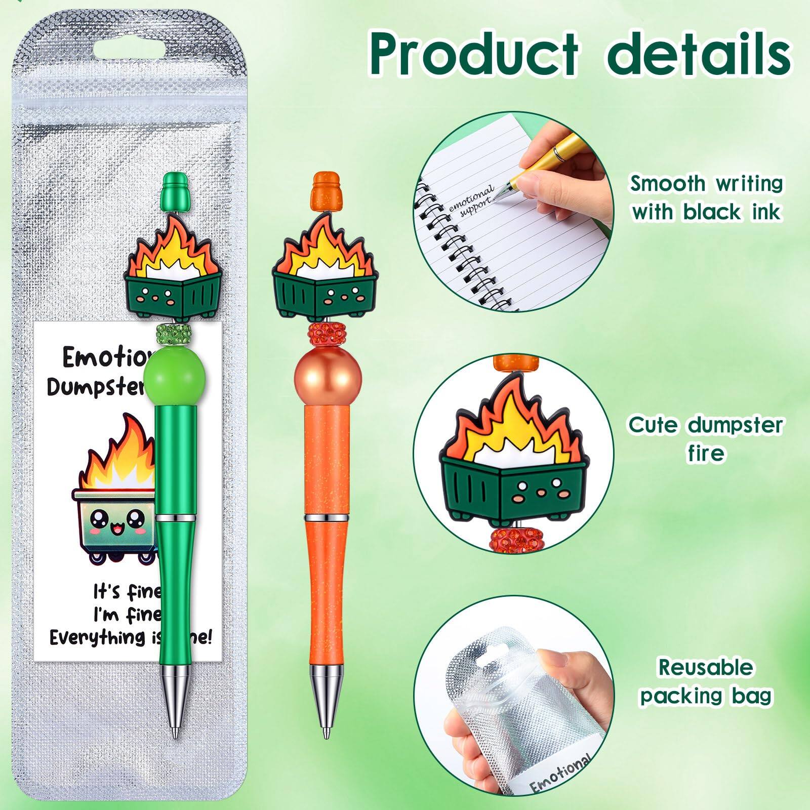 Paradigms Interiors 72 Dumpster Fire Coworkers Gift Funny Diy Pen ...