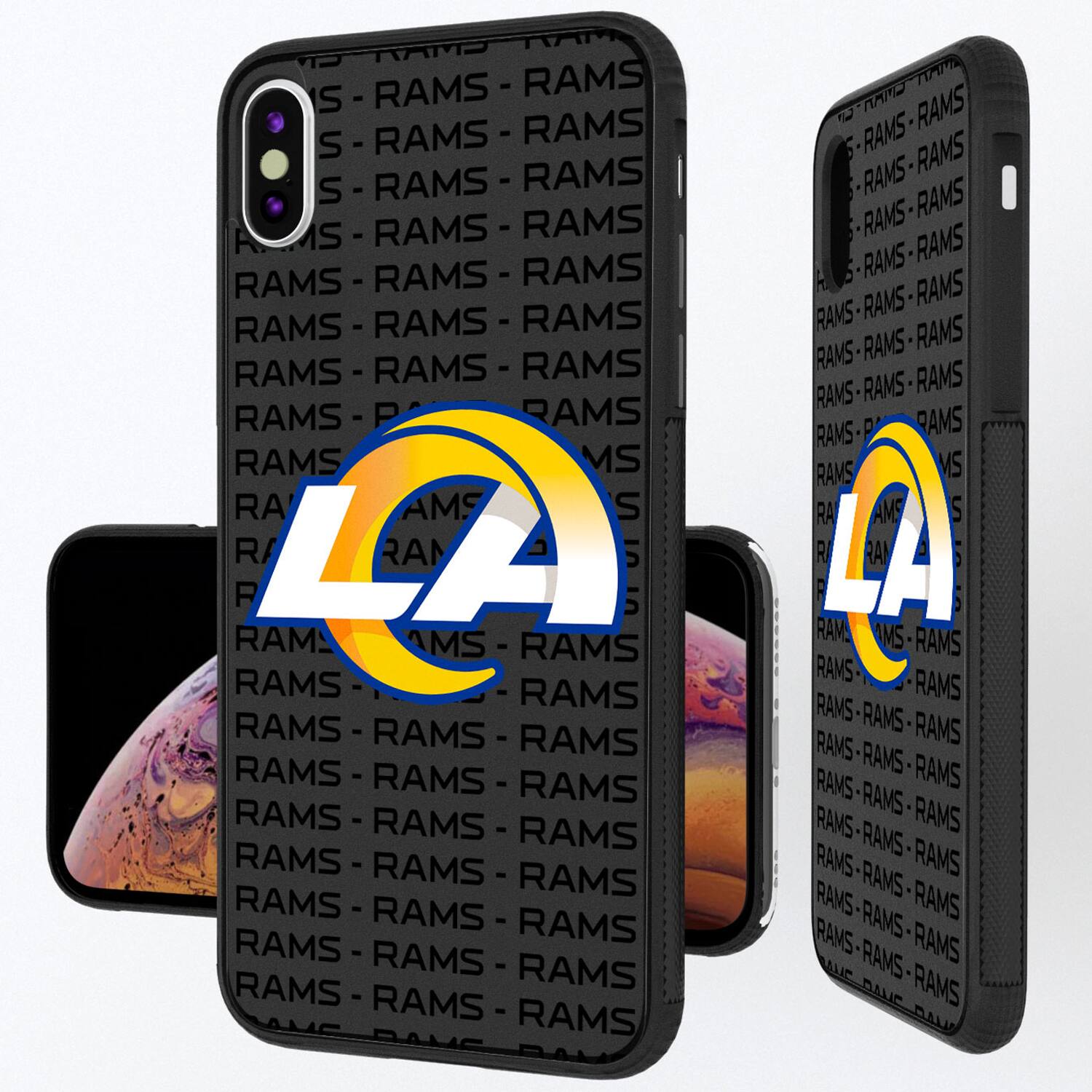 Keyscaper NFL Los Angeles Rams iPhone Text Backdrop Design Bump Case 16 ...