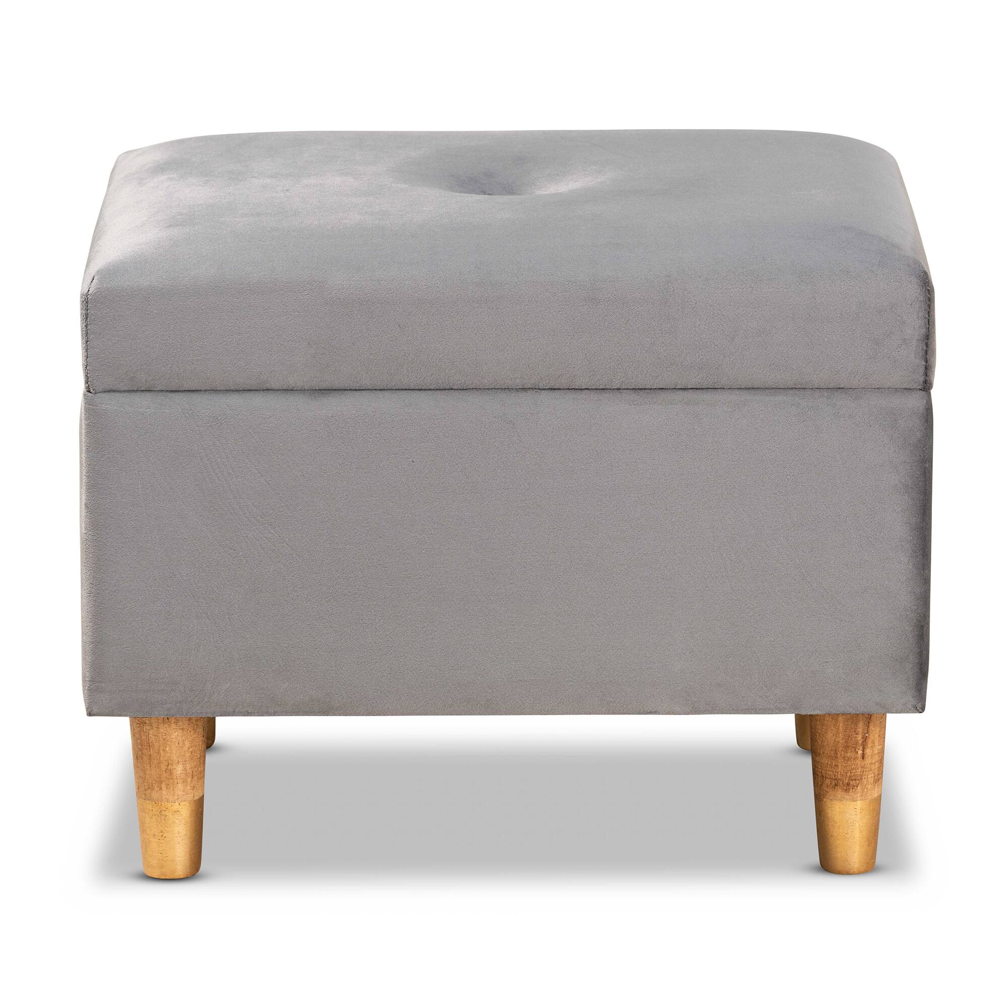 Baxton Studio Elias Modern and Contemporary Velvet Fabric Upholstered ...
