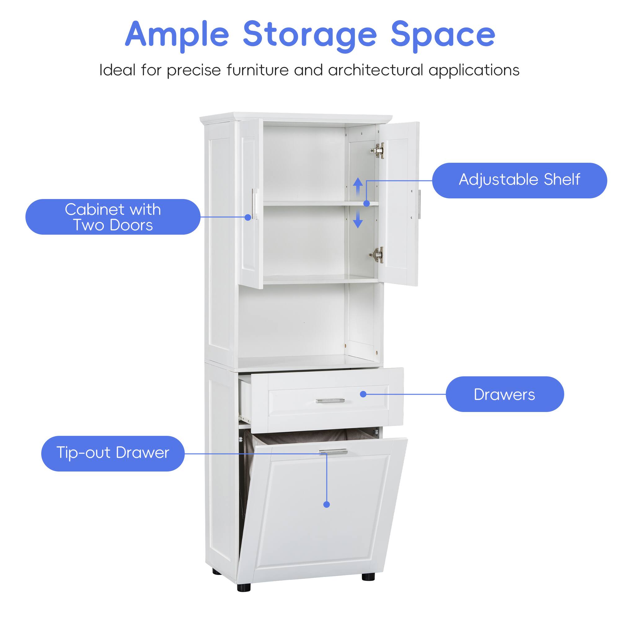 APRILSOUL High Quality MDF Storage Cabinet with Anti Toppling Device ...