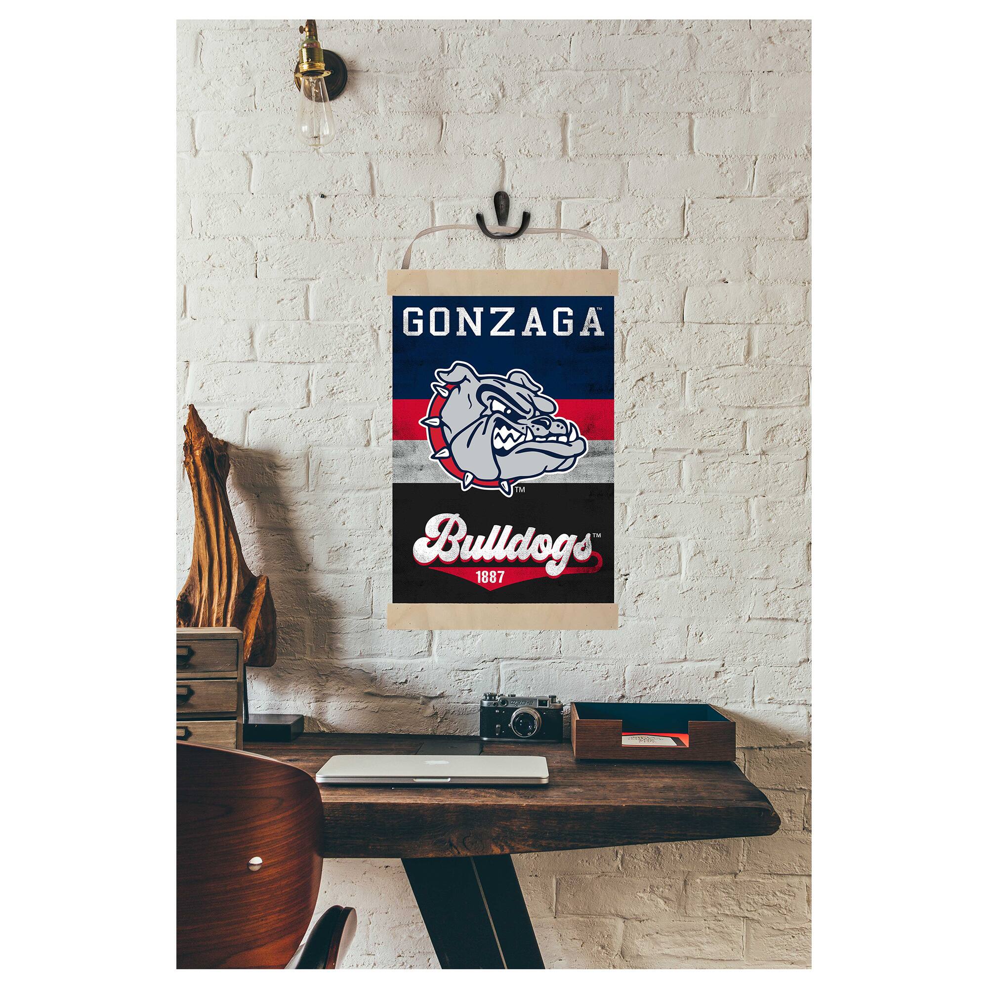 Jardine Gonzaga Bulldogs Retro Logo Banner Sign Navy 4966662 - Best Buy