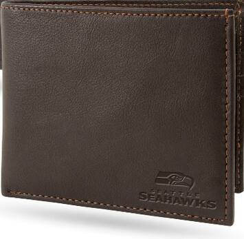 Rico Industries Seattle Football Seahawks RFID Blocking Shield Leather ...