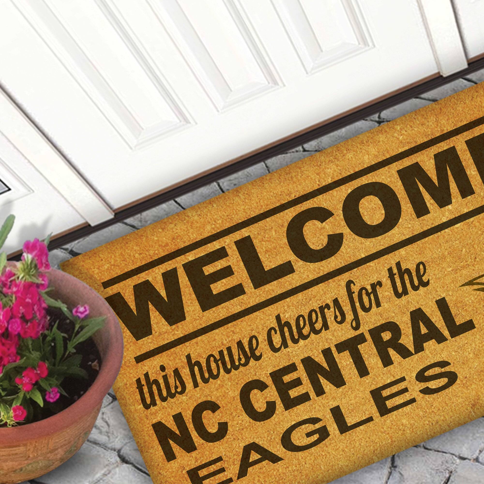 Jardine North Carolina Central Eagles 18" x 30" Welcome Doormat Brown ...