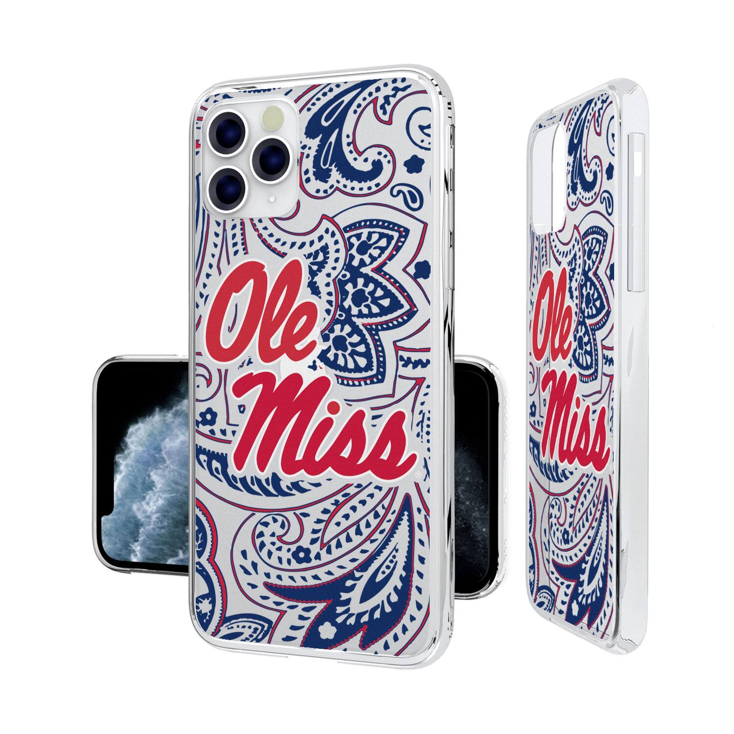 Keyscaper NCAA Ole Miss Rebels iPhone Paisley Design Clear Case 16 ...