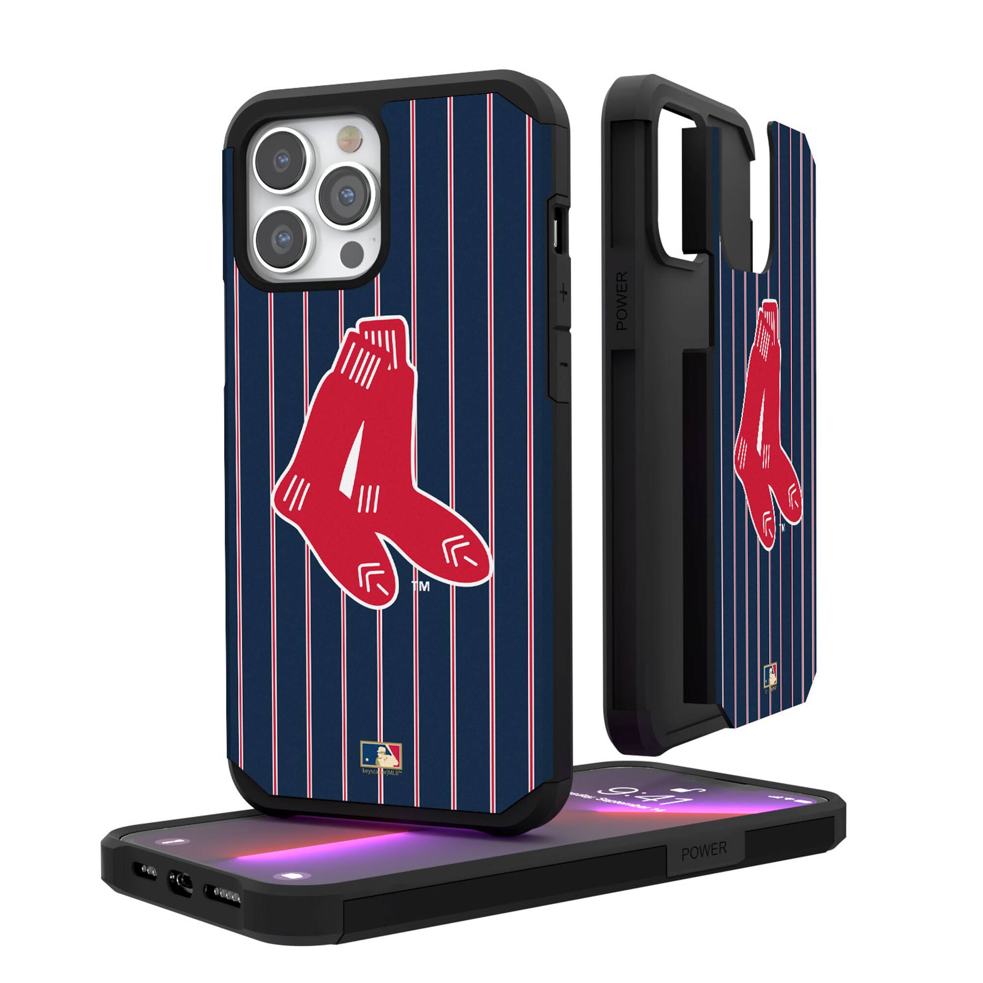 Keyscaper MLB Boston Red Sox Original Logo iPhone Pinstripe Cooperstown ...