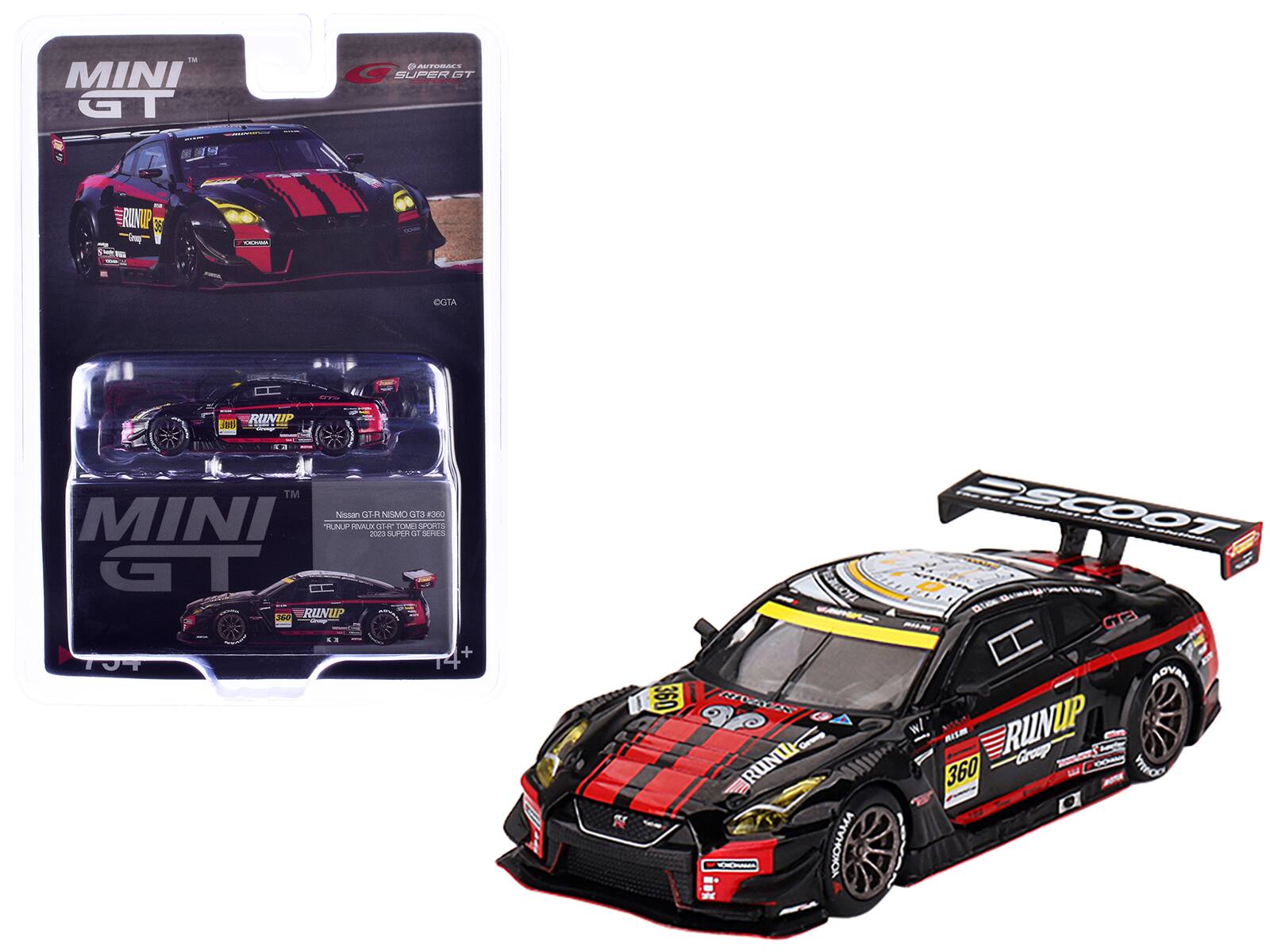Nissan GT R NISMO GT3 #360 Aoki Tanaka Otaki Shibata Tomei Sports Super GT Series 2023 Limited 1 ...