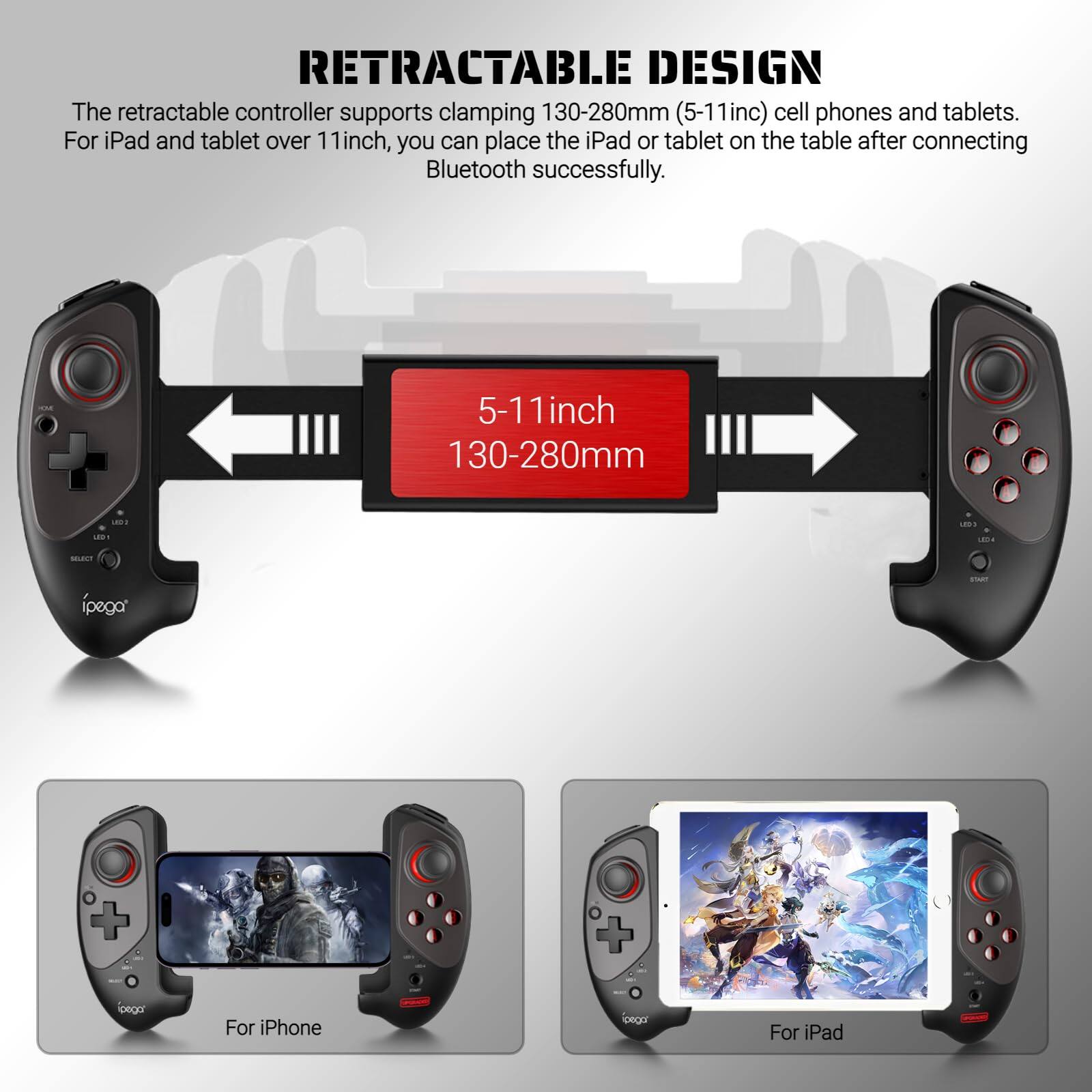HM 1810 Gaming Controller For Ipad/ipad Mini/ipad Air 15/14/13/12 Ios ...
