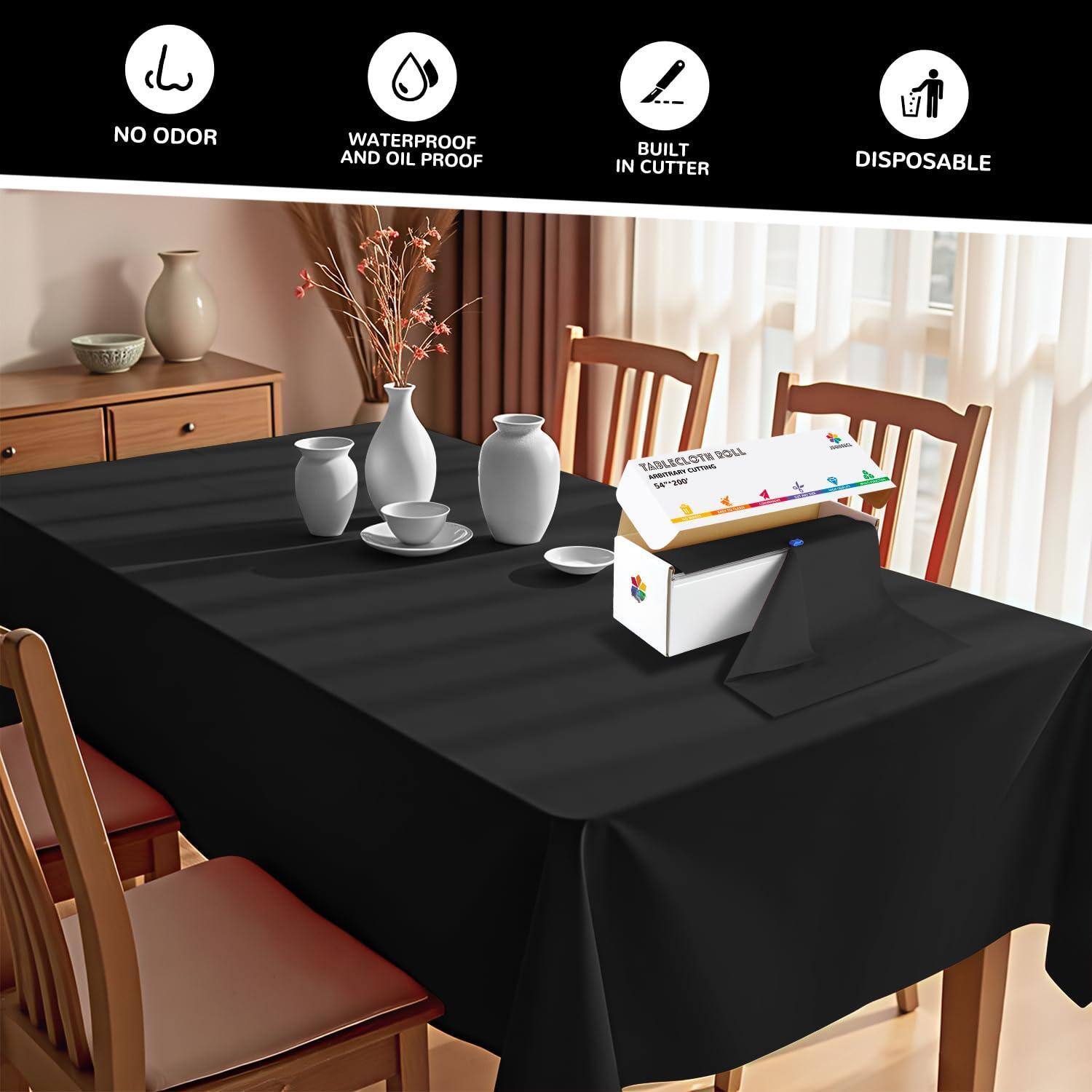 Dapper Styles X Plastic Table Cover Roll With Convenient Slide ...