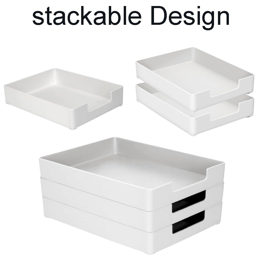 Dapper Styles Letter Plastic Paper Tray Stackable File Holder For ...