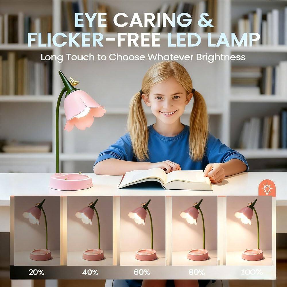 Stamp n Camp LED Desk Lamp Cordless Table Light Adjustable Gooseneck ...