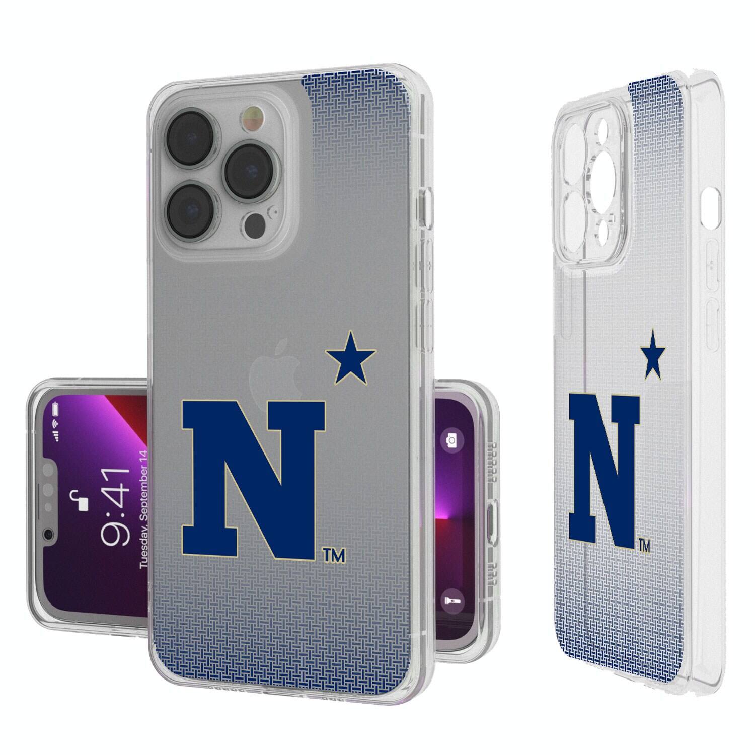 Keyscaper NCAA Navy Midshipmen Linen Logo iPhone Clear Case 14 Pro Max ...
