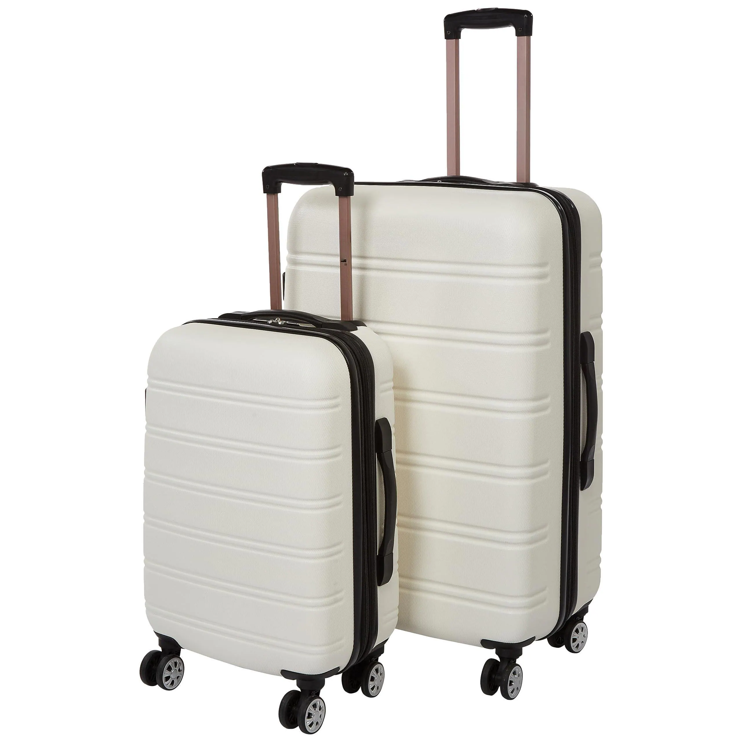 Dapper Styles Melbourne Hardside Expandable Spinner Wheel Luggage Grey 2 piece Set WHITE 2 Piece ...