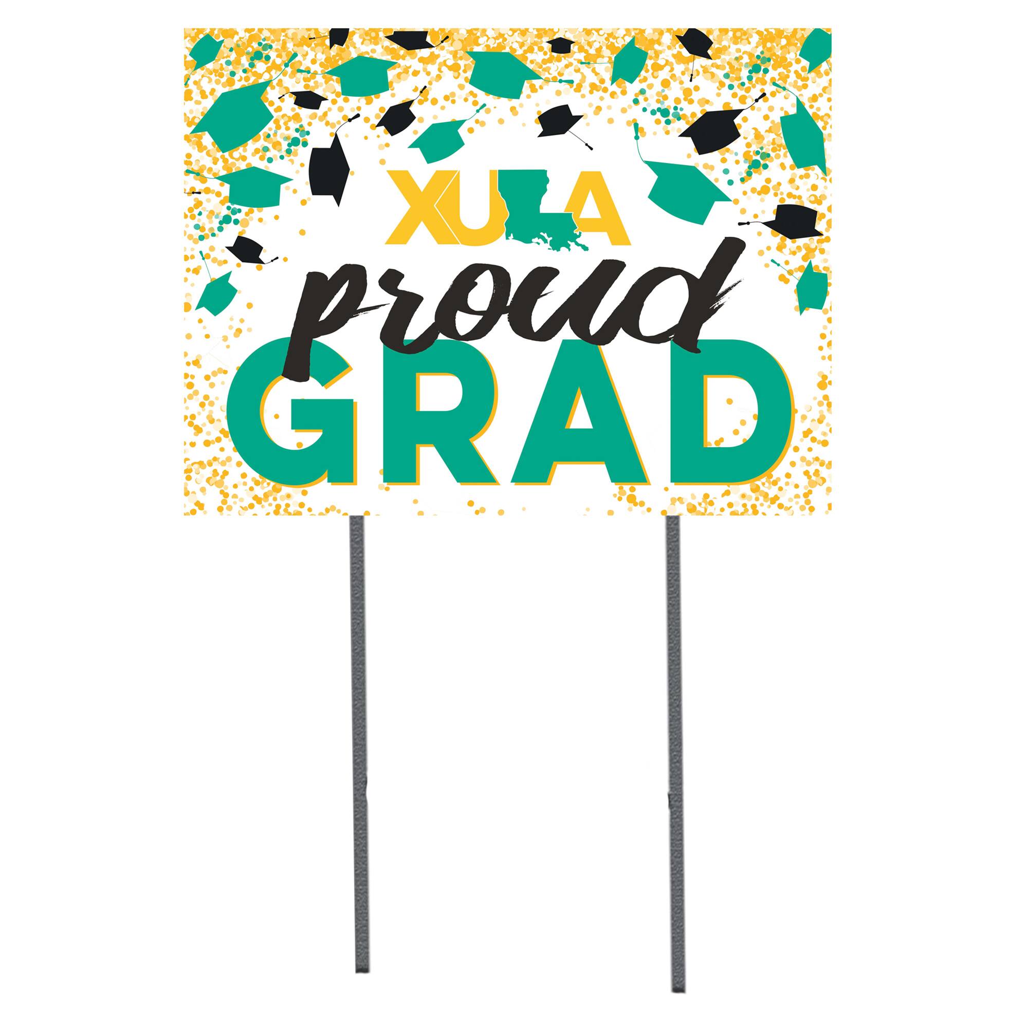 Jardine XULA Gold 18'' x 24'' Grad Yard Sign White 4940161 - Best Buy