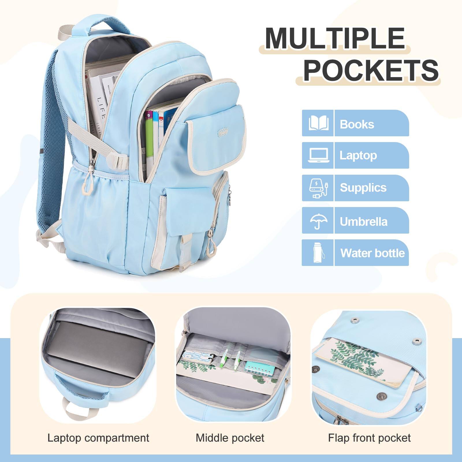 Live At Space Backpacks For 3pcs School Backpack With Lunch Box Pencil ...