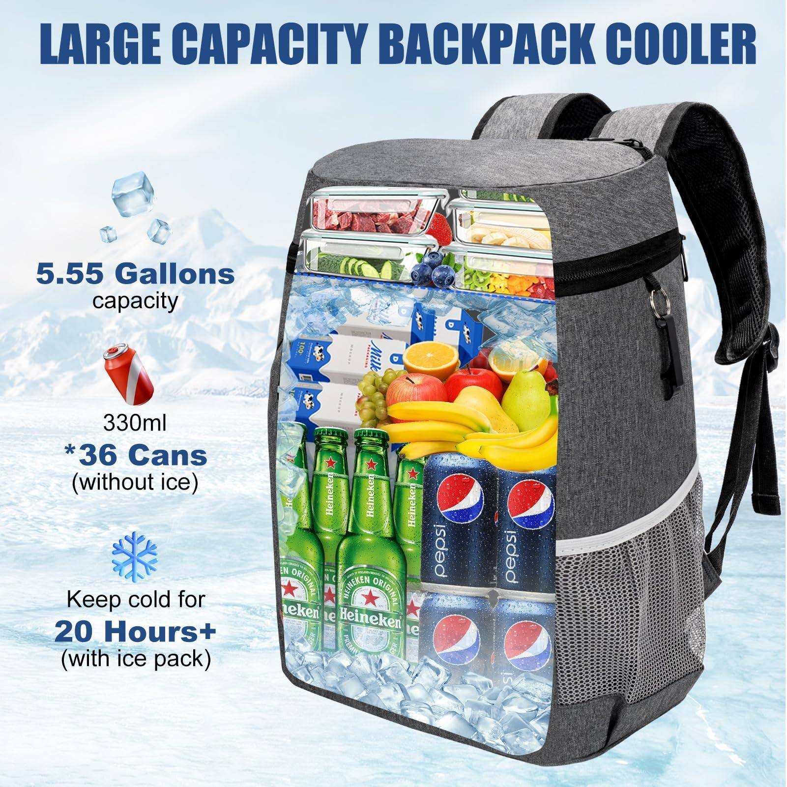 Live At Space Backpack Cooler Insulated Leak Proof For Men Women 36 ...