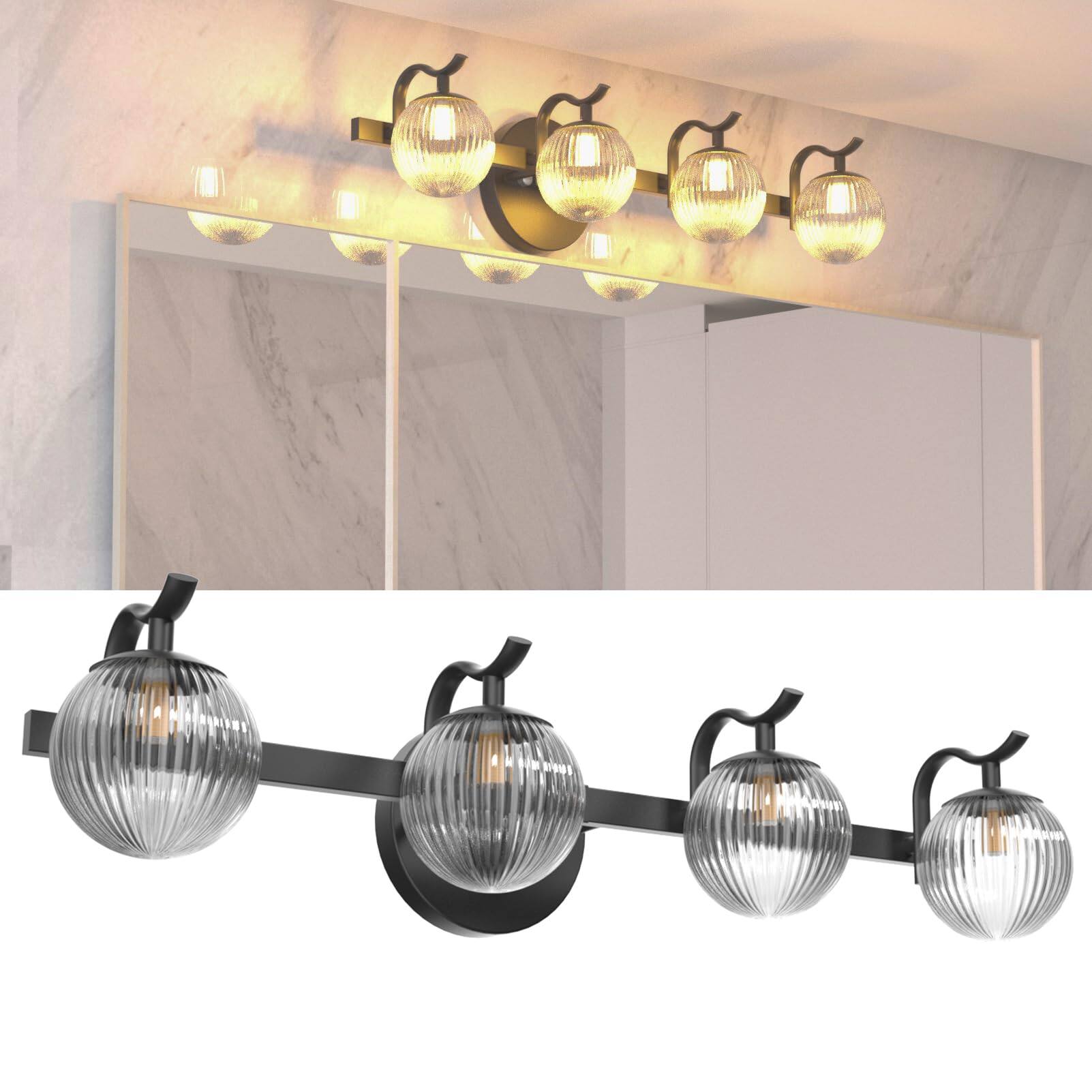 Comfort Essence Light Bathroom Vanity Modern Lights With Globe Water ...