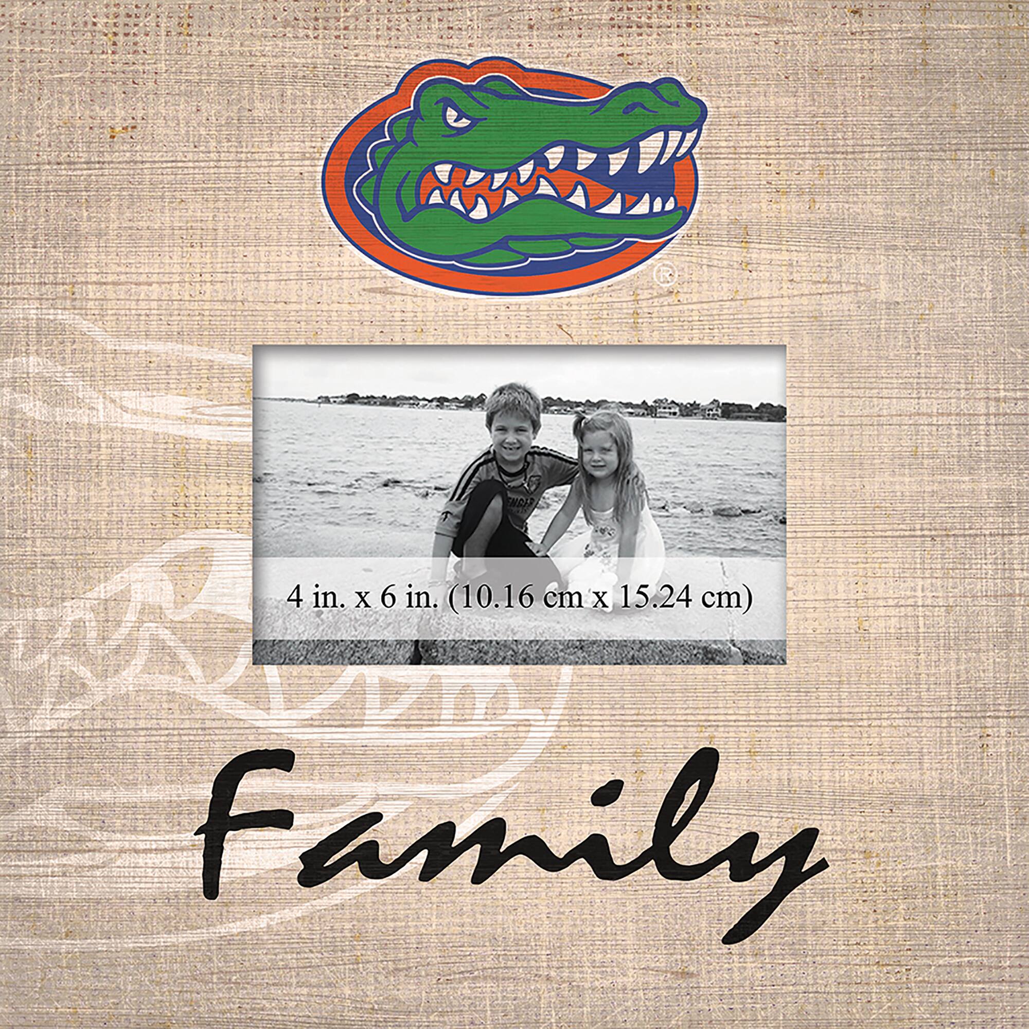 Fan Creations Florida Gators 10'' x 10'' Burlap Pattern Frame ...