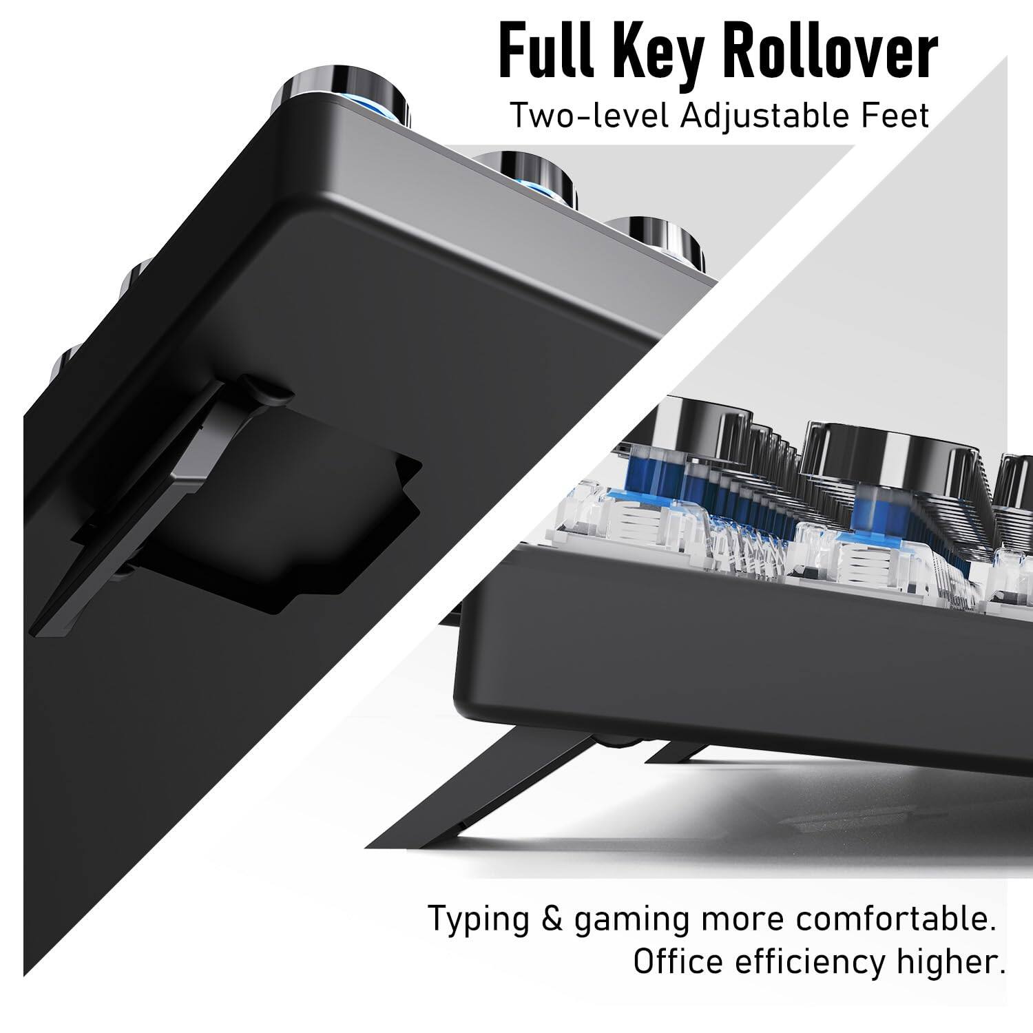 Cedar Assembly Eweadn Tk100 Typewriter Wired Mechanical Aesthetic Keyboards With White Backlit ...