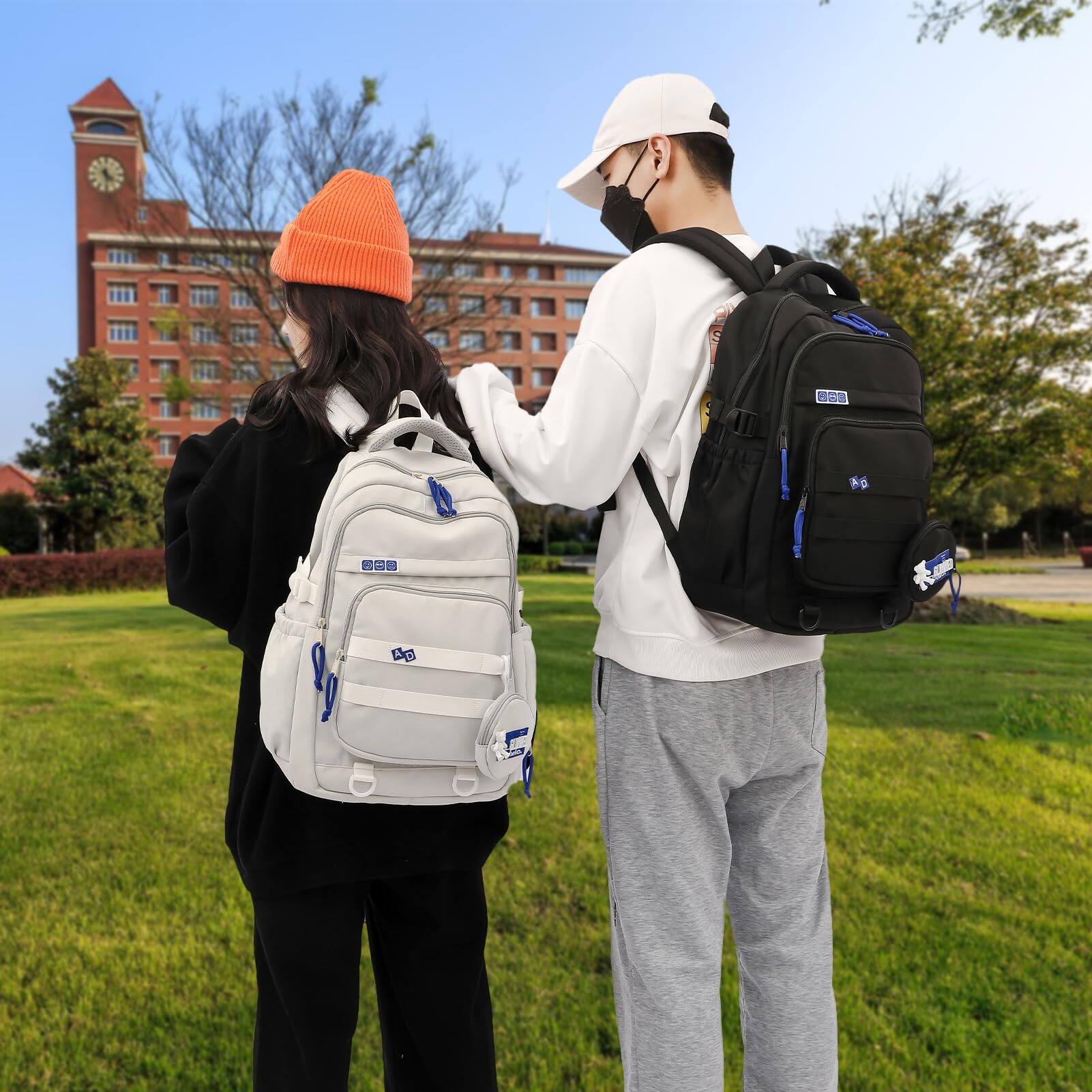 Live At Space Large Capacity Backpack For Teen Aesthetic Student ...