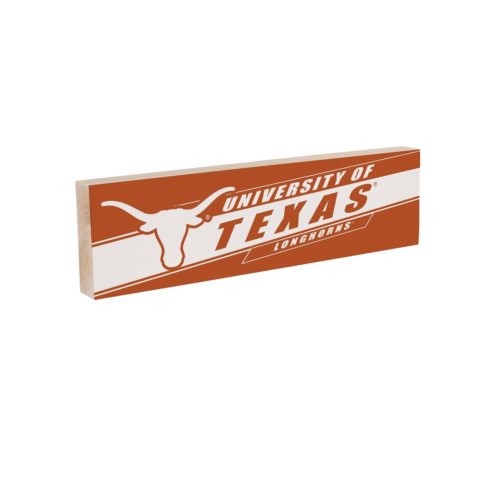 Evergreen Enterprises Texas Longhorns 5" x 18" Shadow Logo Wood Mantle ...