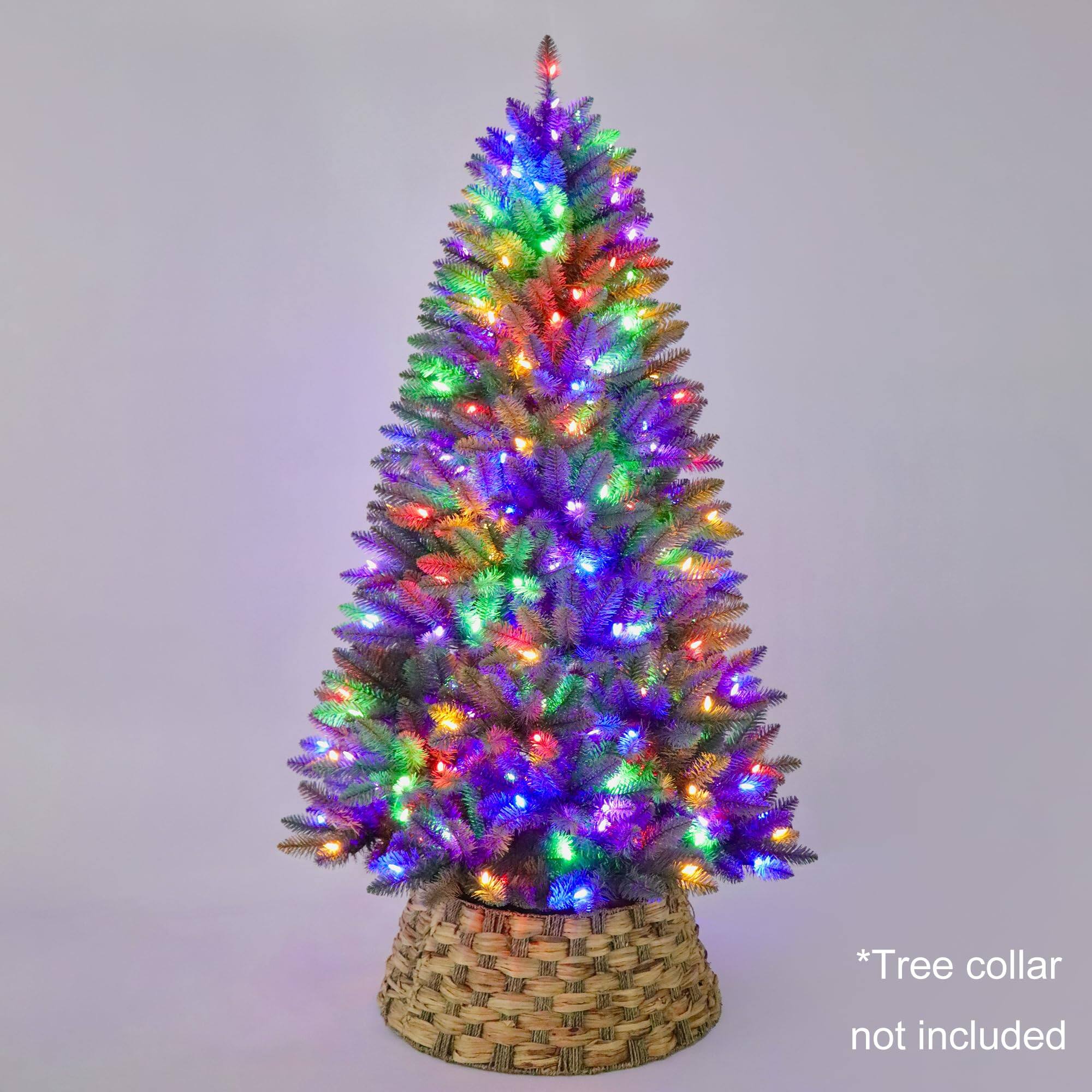 Skar Audio Prelit Slim Artificial Christmas Tree With 813 Branch Tips ...