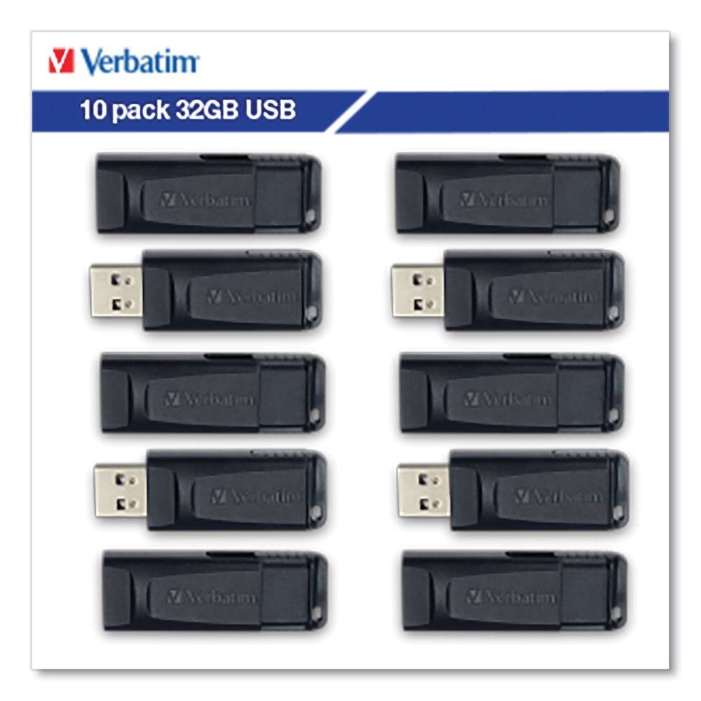 Verbatim 70893 32 GB Store 'n' Go USB Flash Drive Business Bulk (10 ...