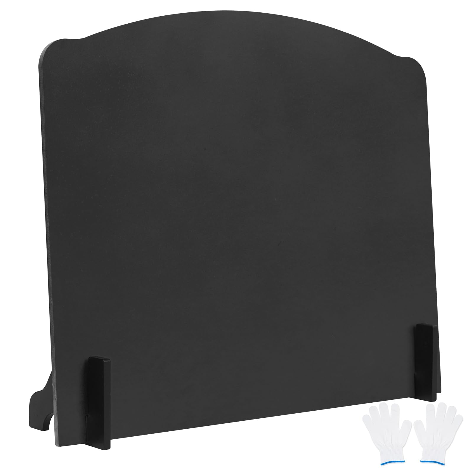 JETRANSPORT 26" Iron Fireback With Feet Fireplace Plates Heat Reflector ...