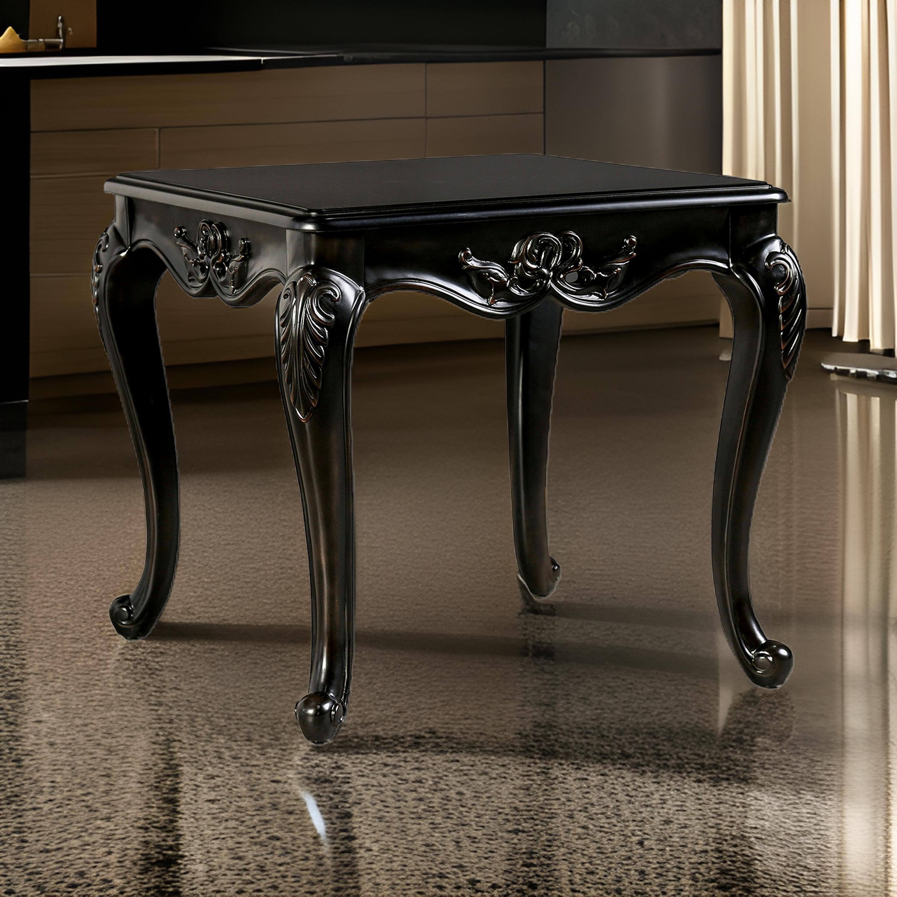 Manhattan Lane Roche Side End Table, 29 Inch, Classic Cabriole Legs ...