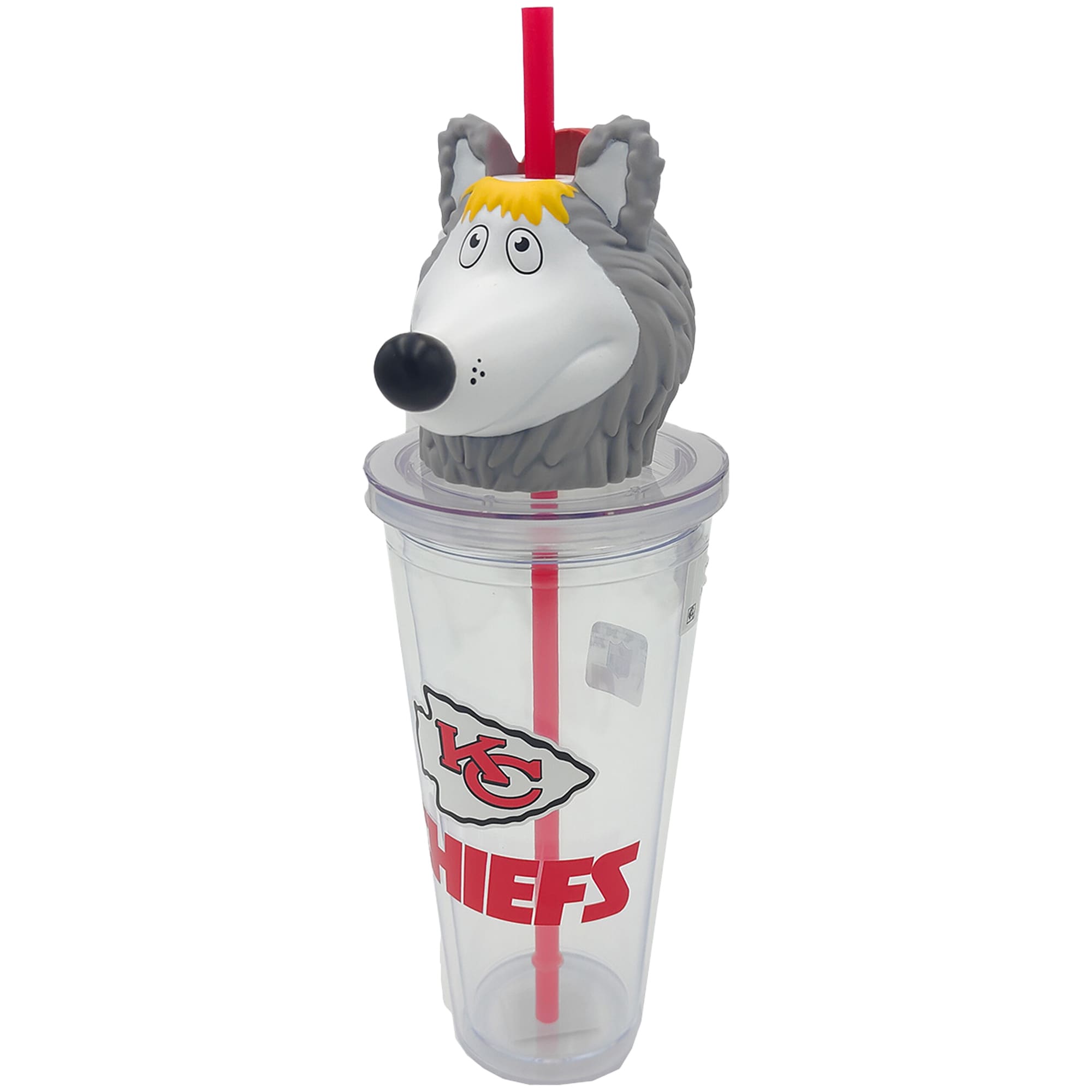 Pegasus Kansas City Chiefs Mascot Lid 24oz. Sipper Cup Multicolor ...