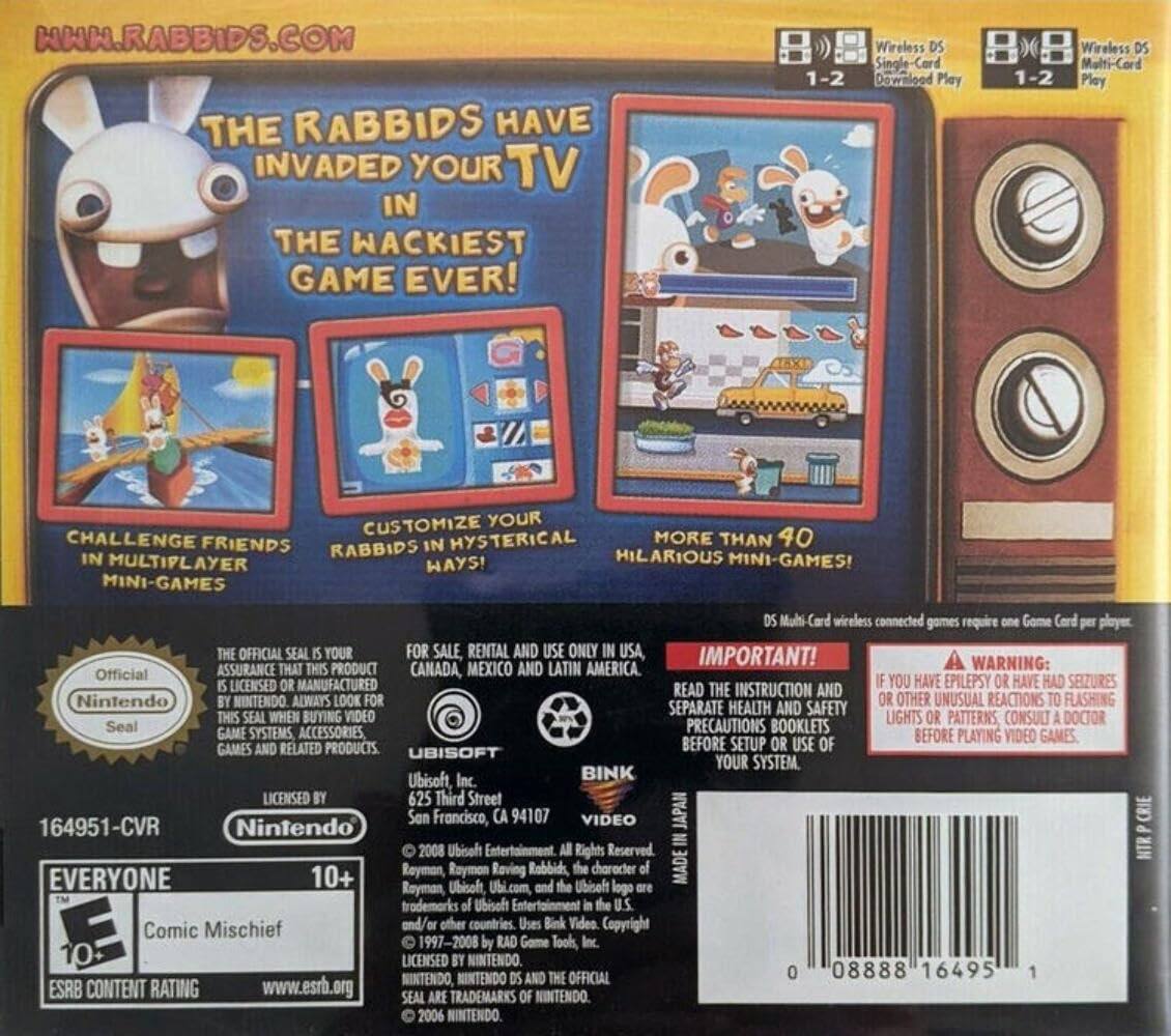 Rayman Raving Rabbids TV Party Nintendo DS Nintendo DS 16495 - Best Buy