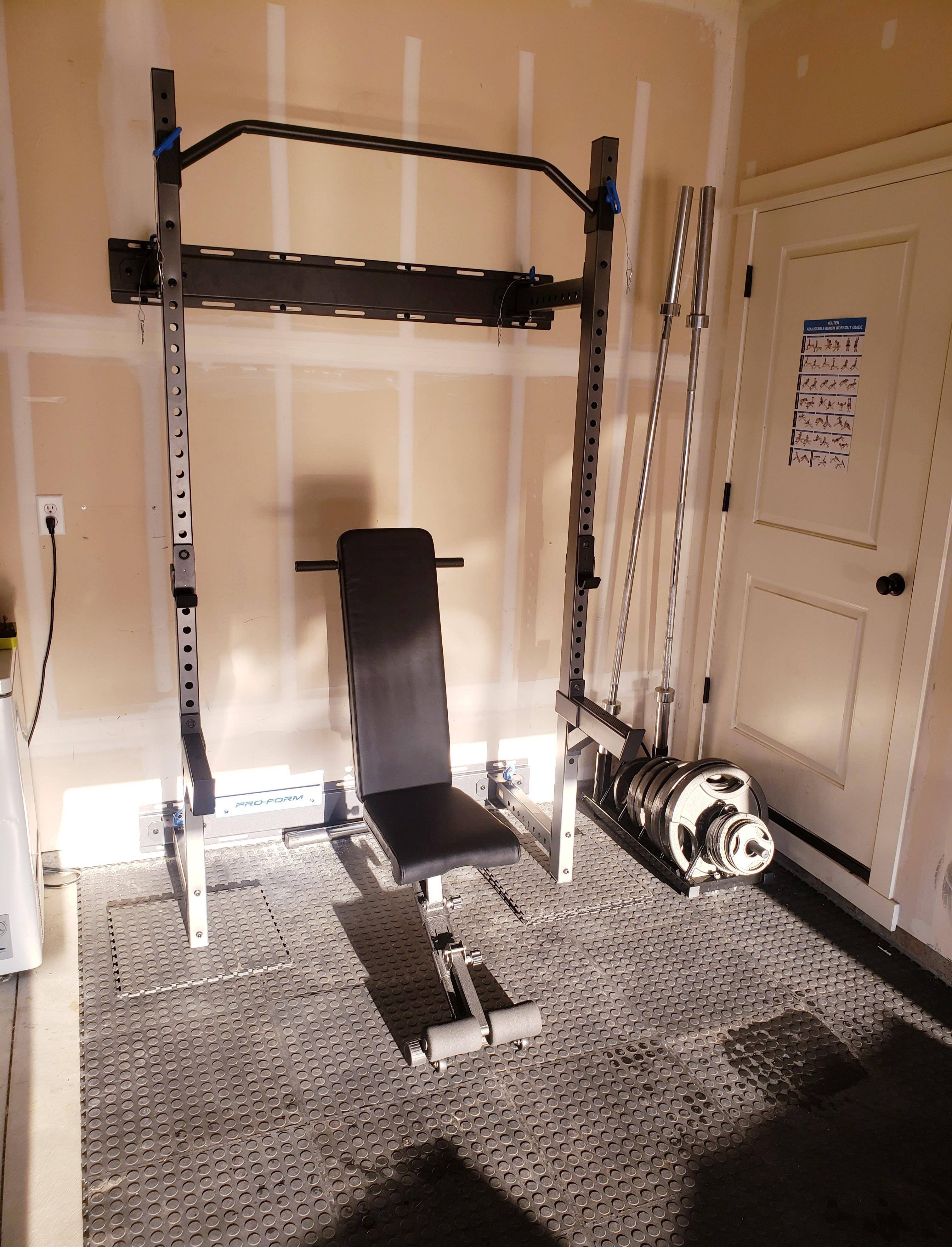 Best Buy: ProForm Carbon Strength Foldable Wall Rack Black/Gray/Blue ...