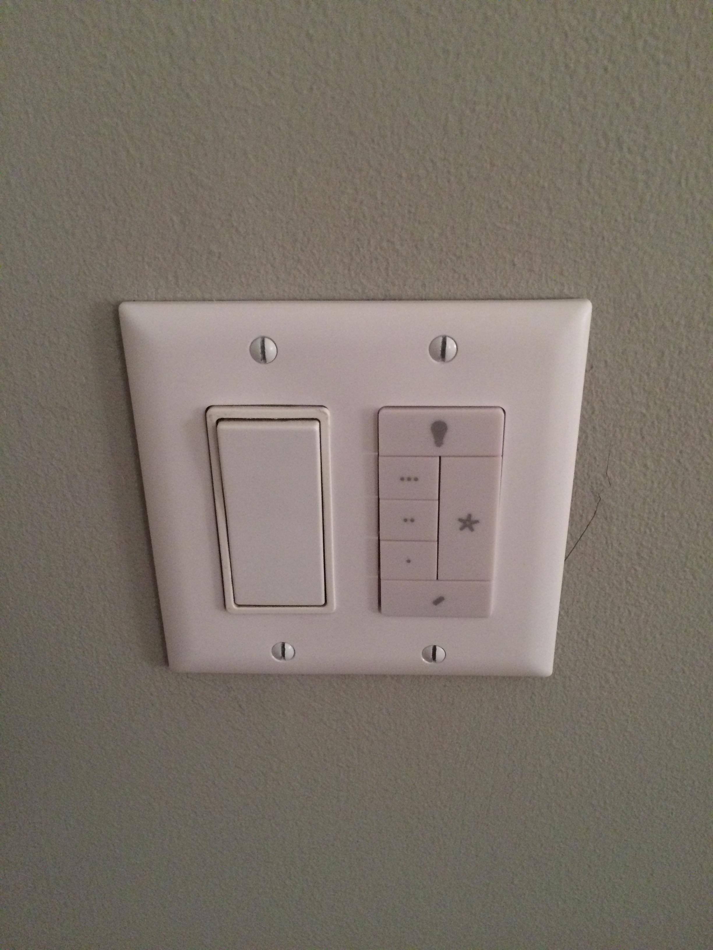 Best Buy: Hunter Universal Wall-Mount Ceiling Fan Remote White 99120