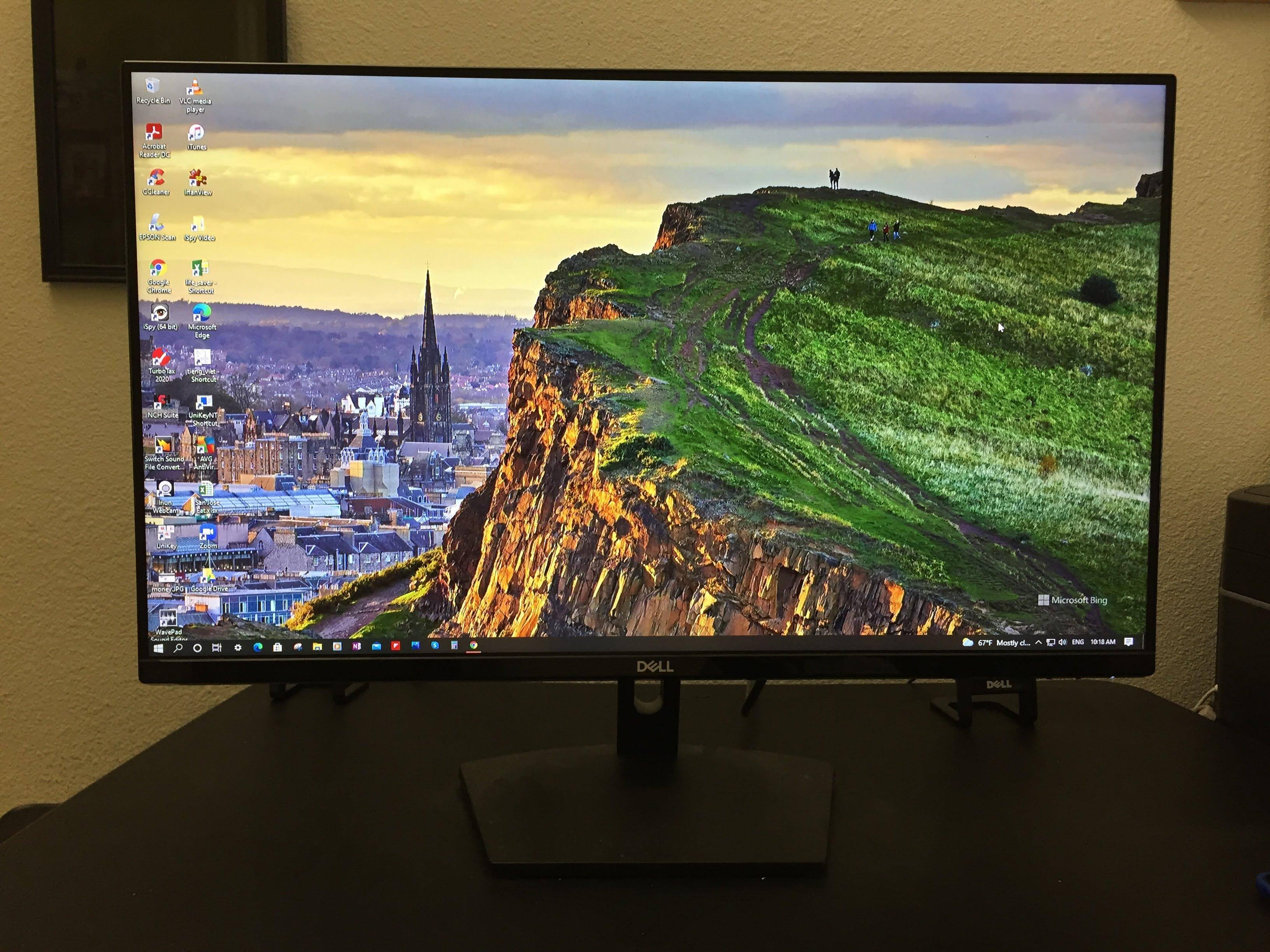 Dell SE2719HR 27" IPS LED FHD FreeSync Monitor (HDMI, VGA) Piano Black ...