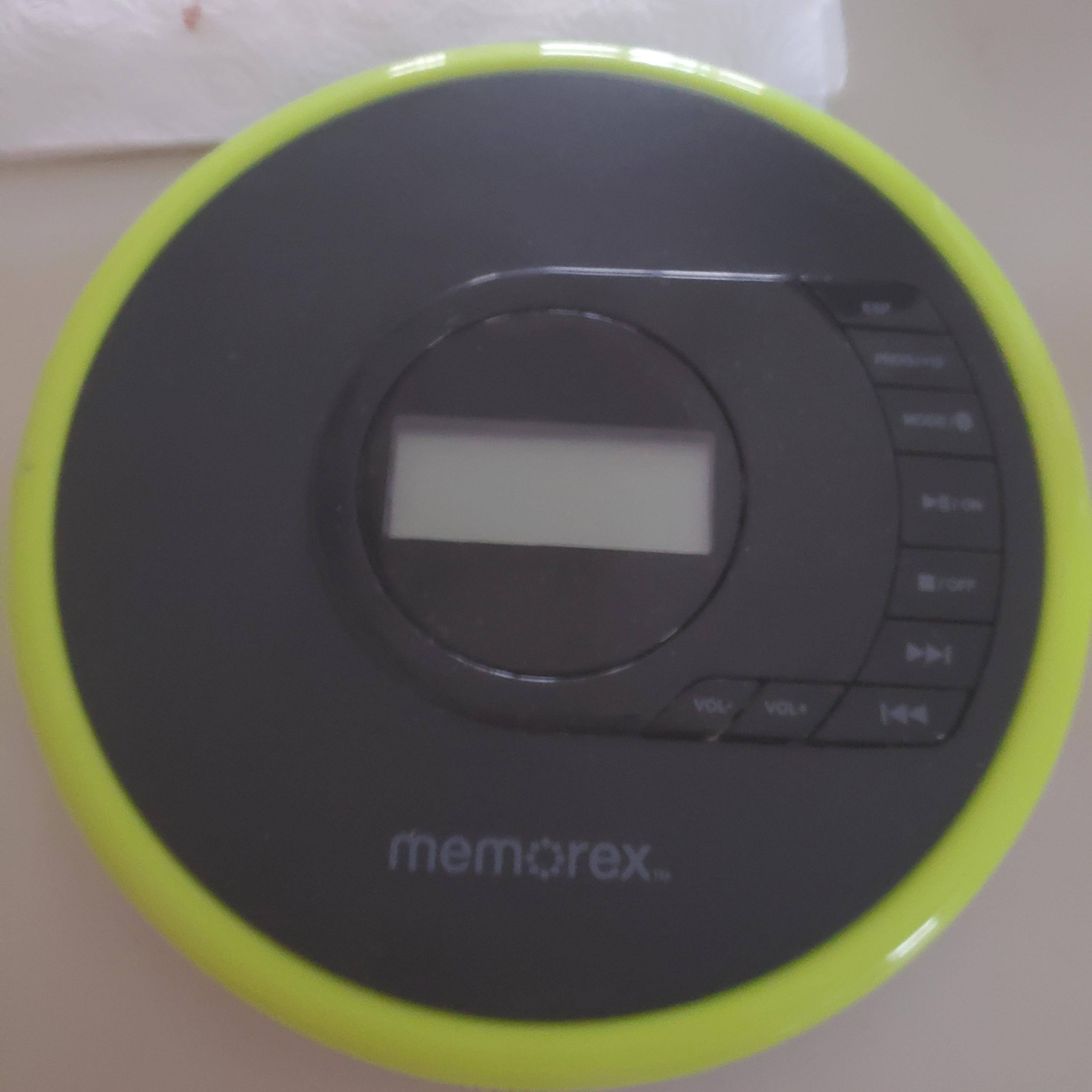 Best Buy: Memorex Portable CD Player with Bluetooth Black With Bright ...
