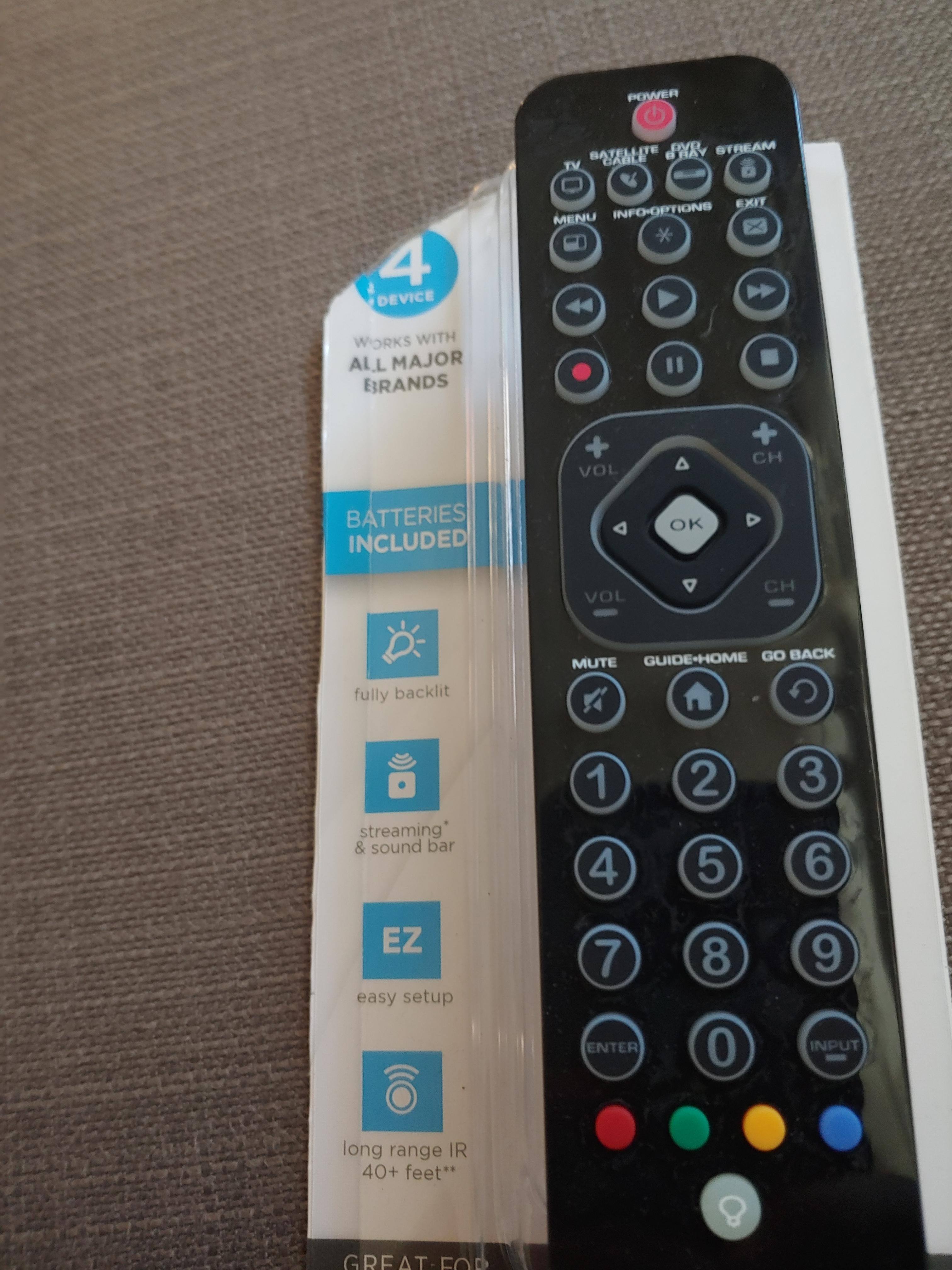 TERK 4-Device Remote Brushed Black TKRTBL04BV - Best Buy