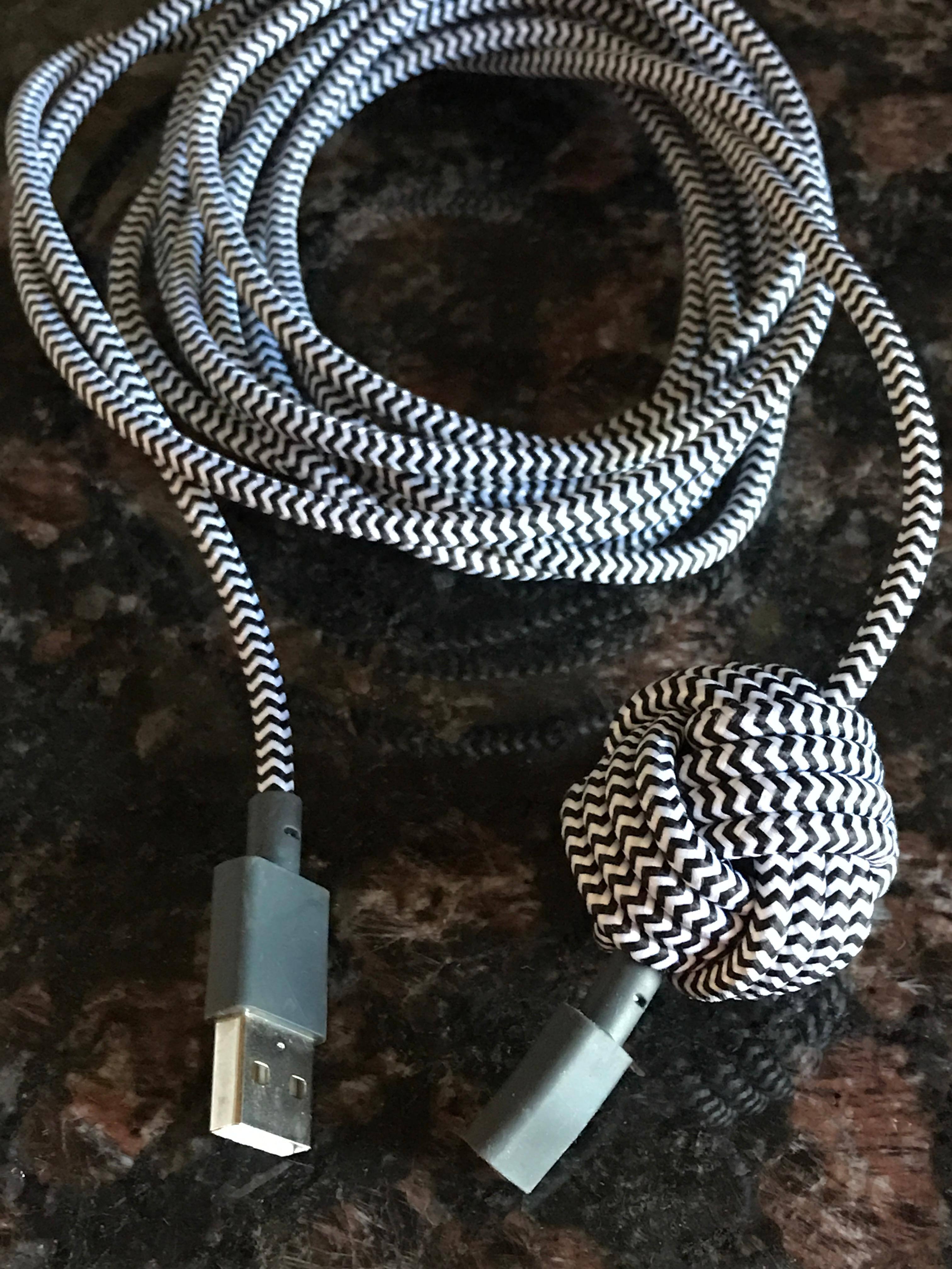 Best Buy: Native Union NIGHT 9.8' USB-to-Apple® Lightning Cable Zebra ...
