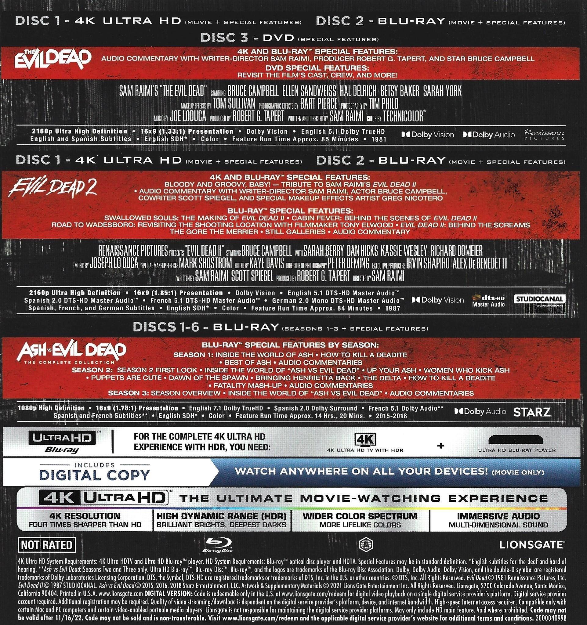 Best Buy: The Evil Dead Groovy Collection [4K Ultra HD Blu-ray]