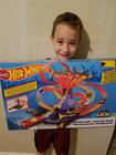 Best Buy: Hot Wheels Volcano Escape Motorized Track Set Orange/Blue FTD61