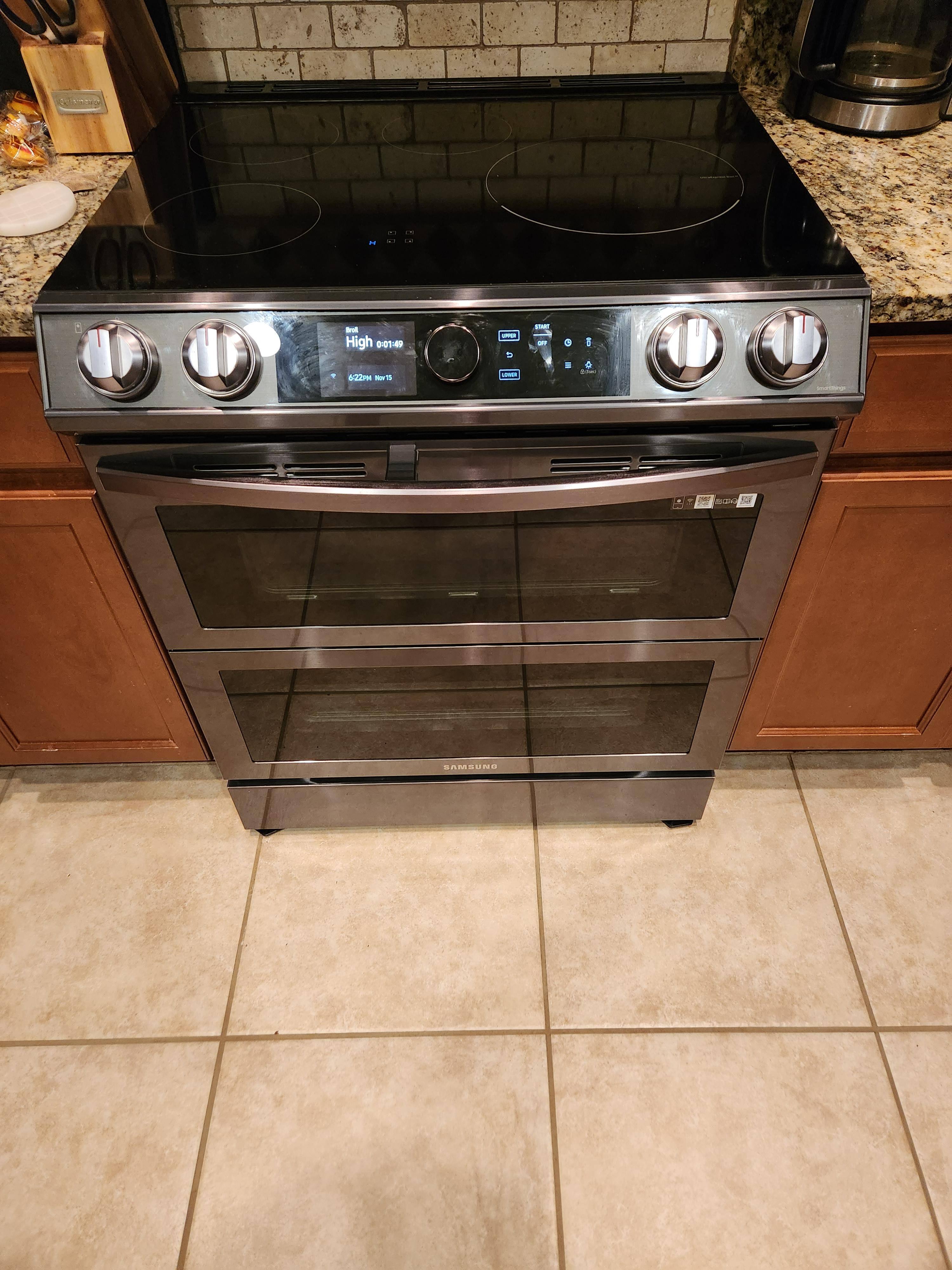 Best Buy: Samsung 6.3 cu. ft. Slide-In Induction Range with WiFi, Flex ...