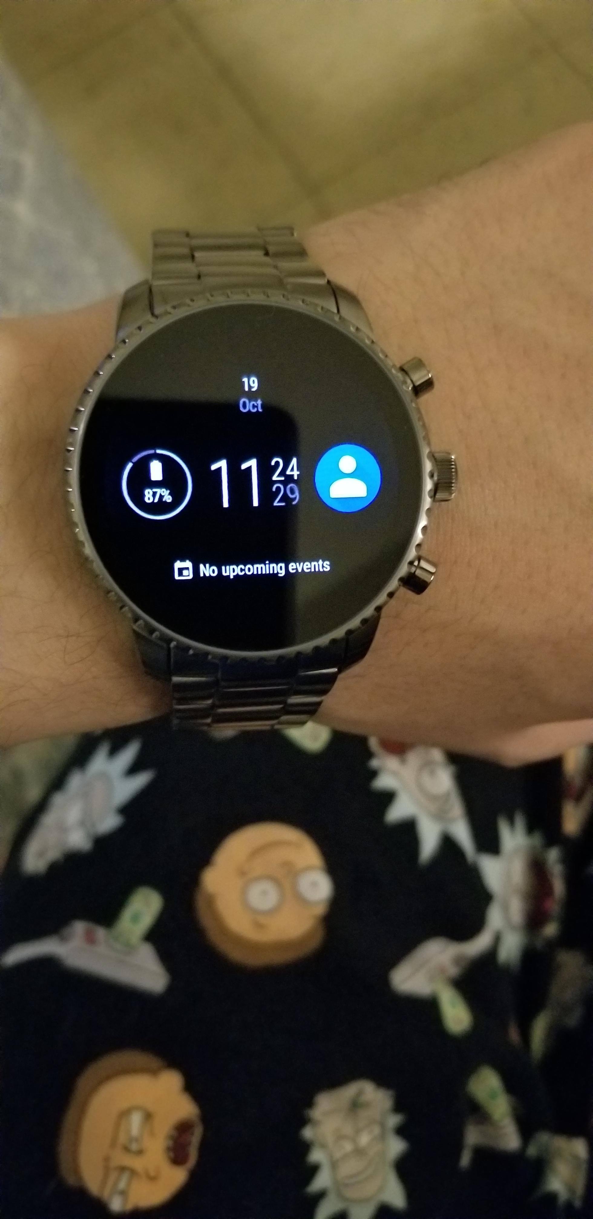 Best Buy: Fossil Gen 4 Explorist HR Smartwatch 45mm Stainless Steel ...