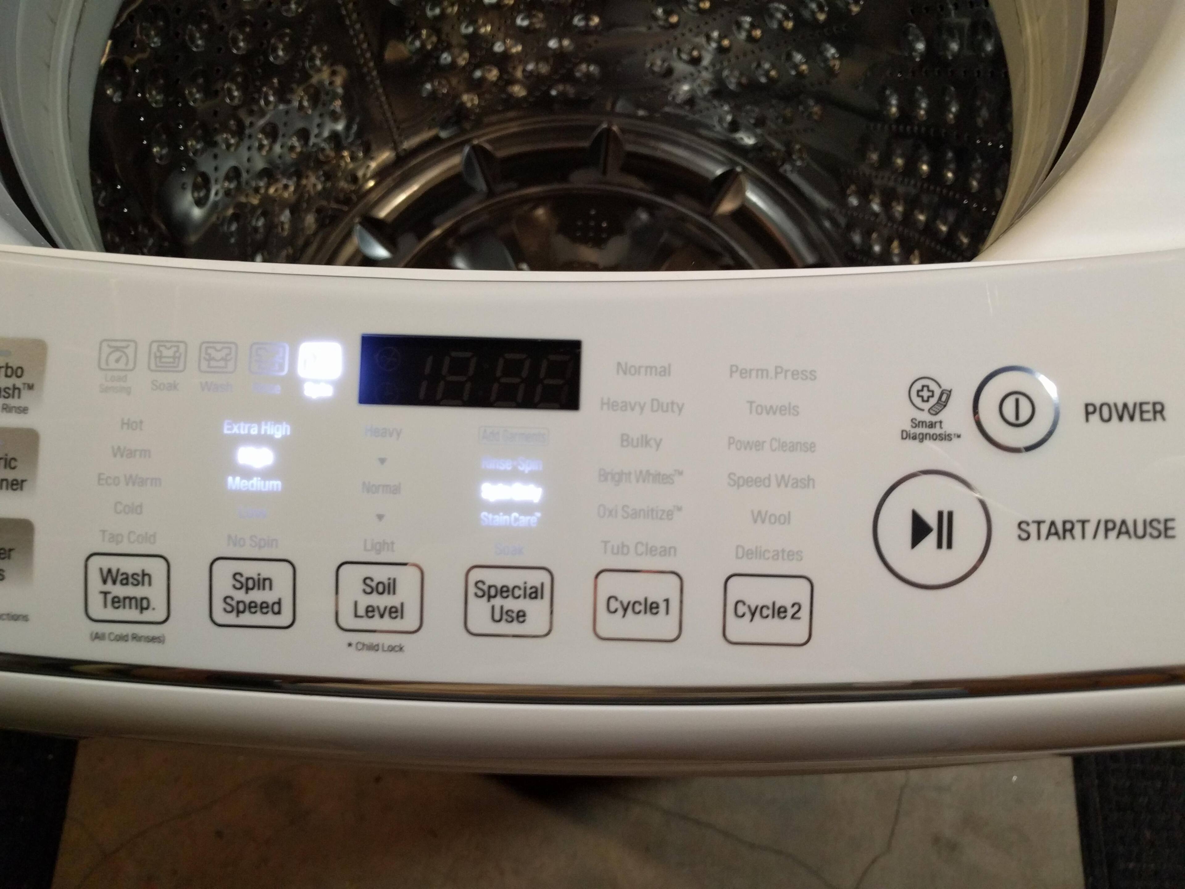 Best Buy: LG 4.9 Cu. Ft. 12-Cycle High-Efficiency Top-Loading Washer ...