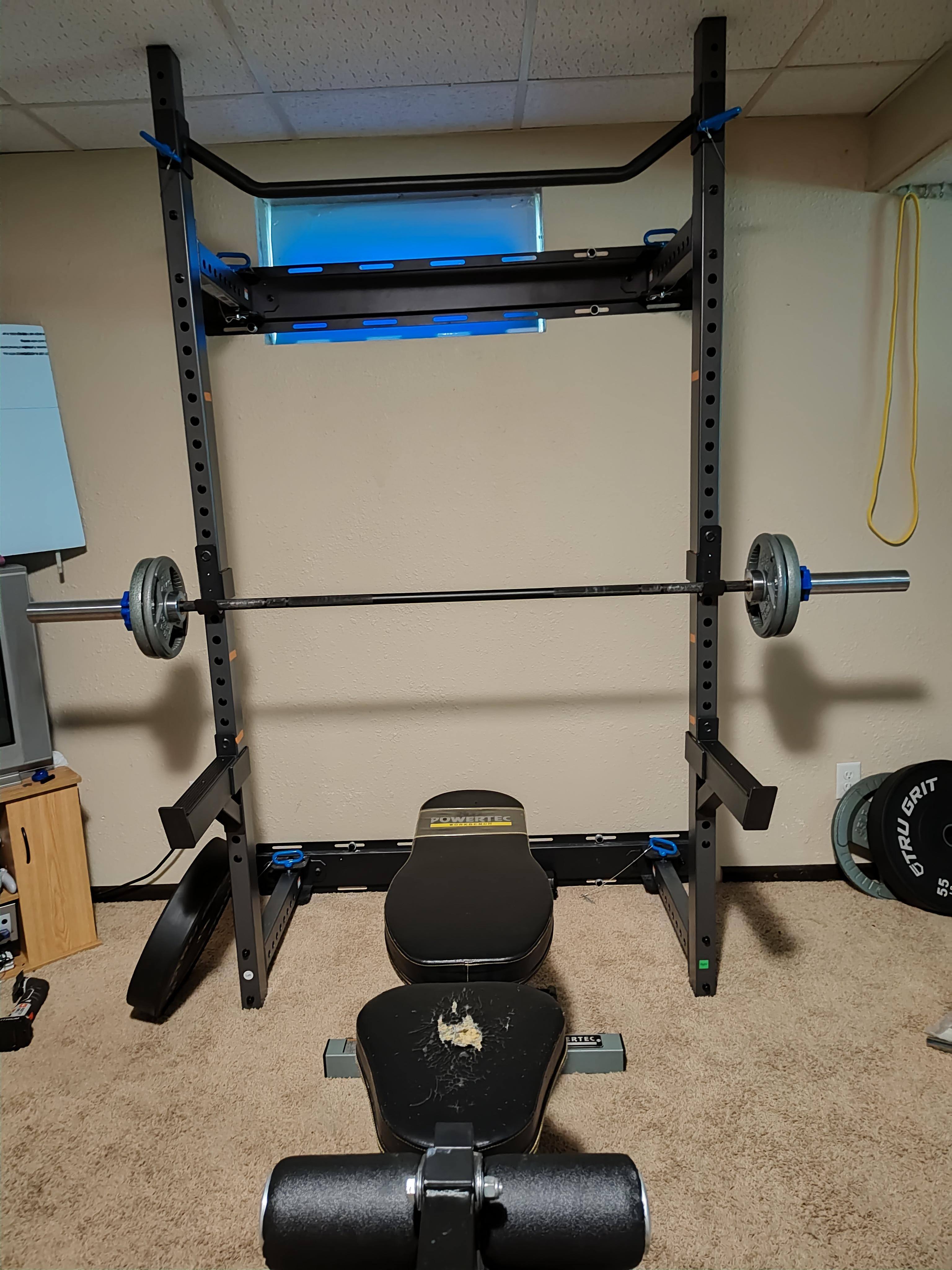 Best Buy: ProForm Carbon Strength Foldable Wall Rack Black/Gray/Blue ...