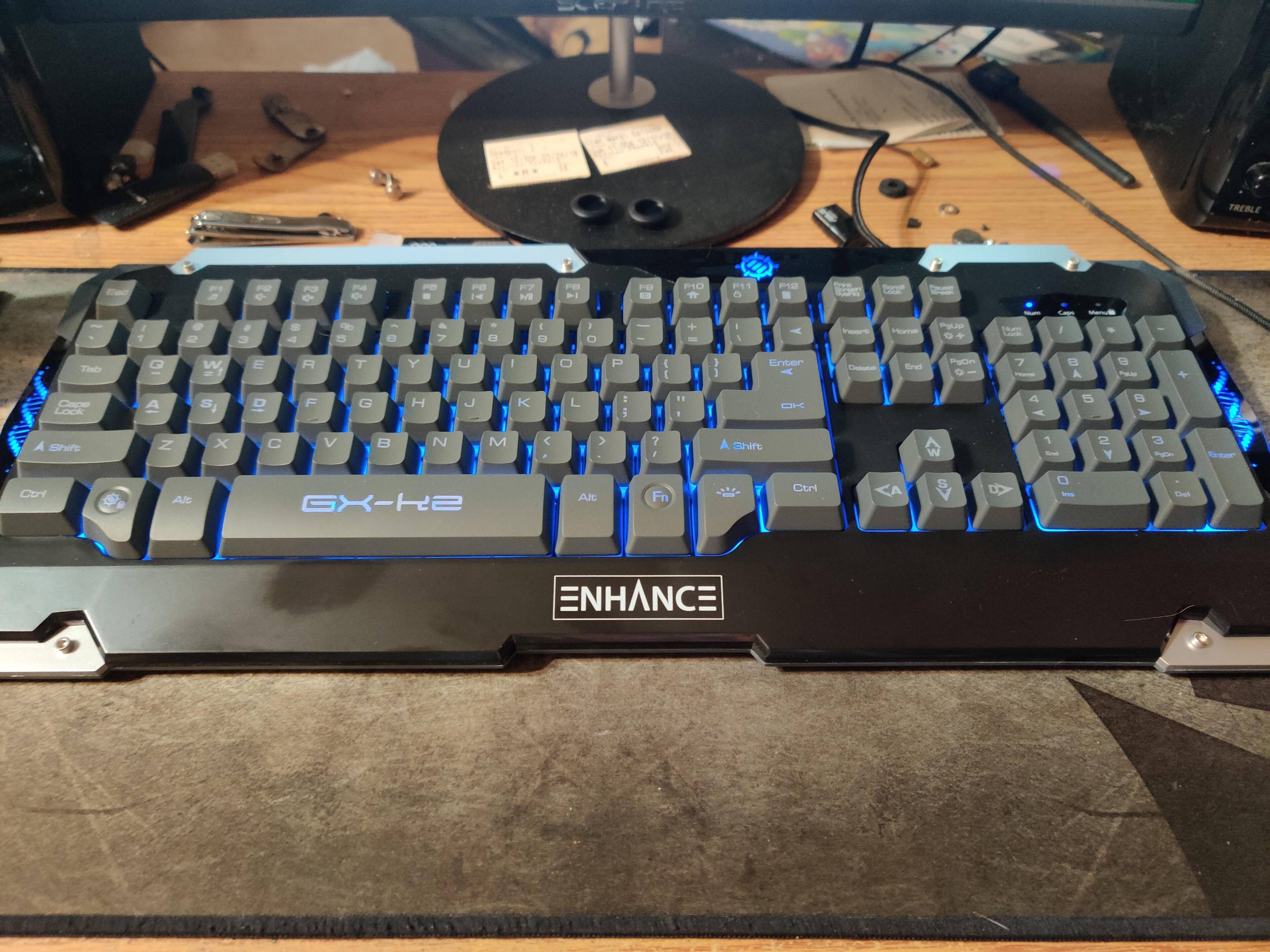 Best Buy: ENHANCE Pathogen GX-K2 USB Keyboard Black ENGXK20100BKEW